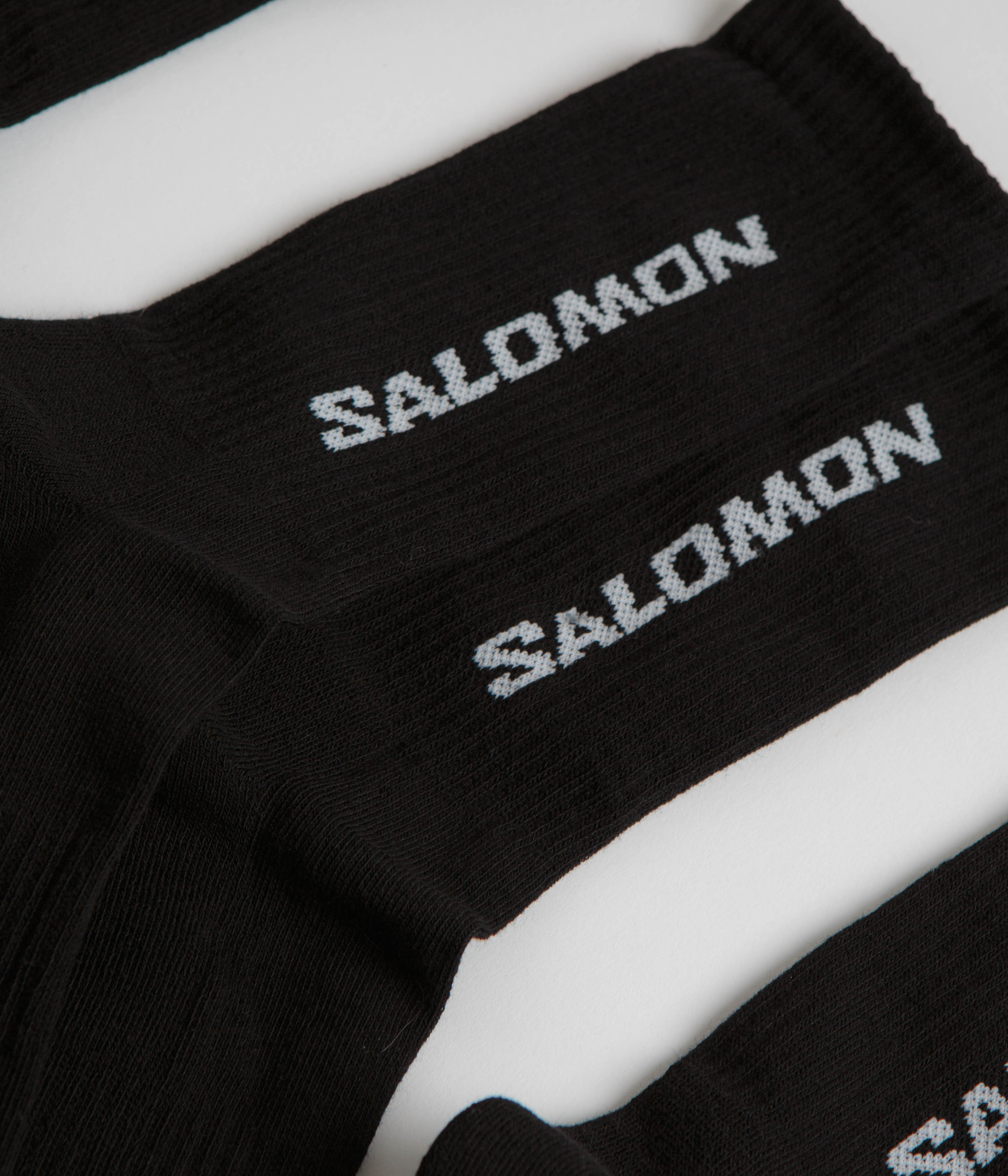 Salomon Everyday Crew Socks (3 Pack) - Black / Black / Black | flatspot