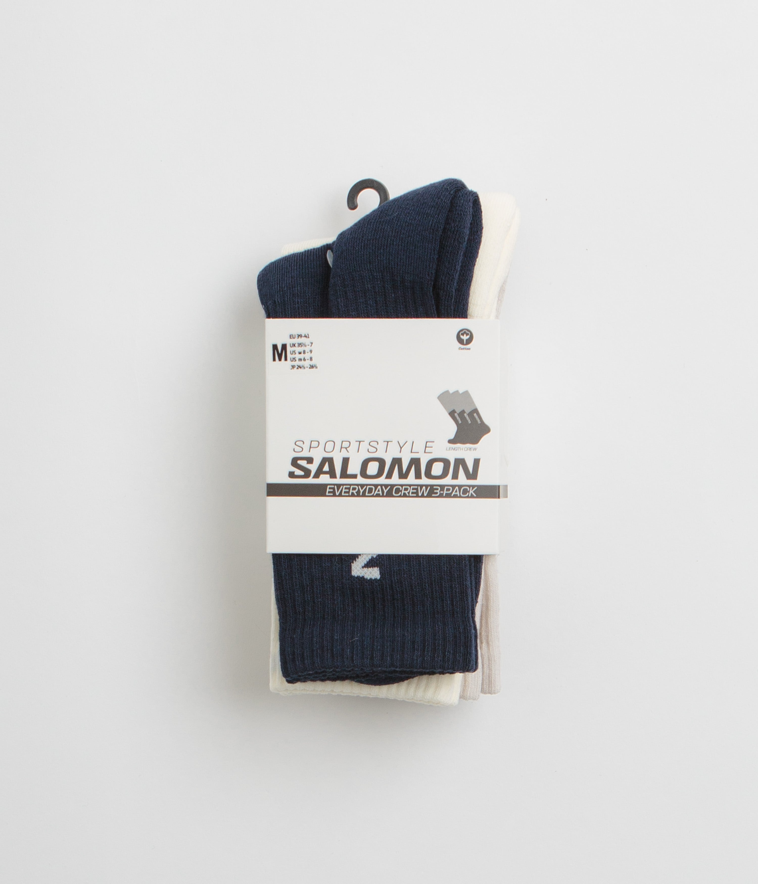 Salomon Everyday Crew Socks (3 Pack) - Spellbound / Vanilla Ice / Lunar ...