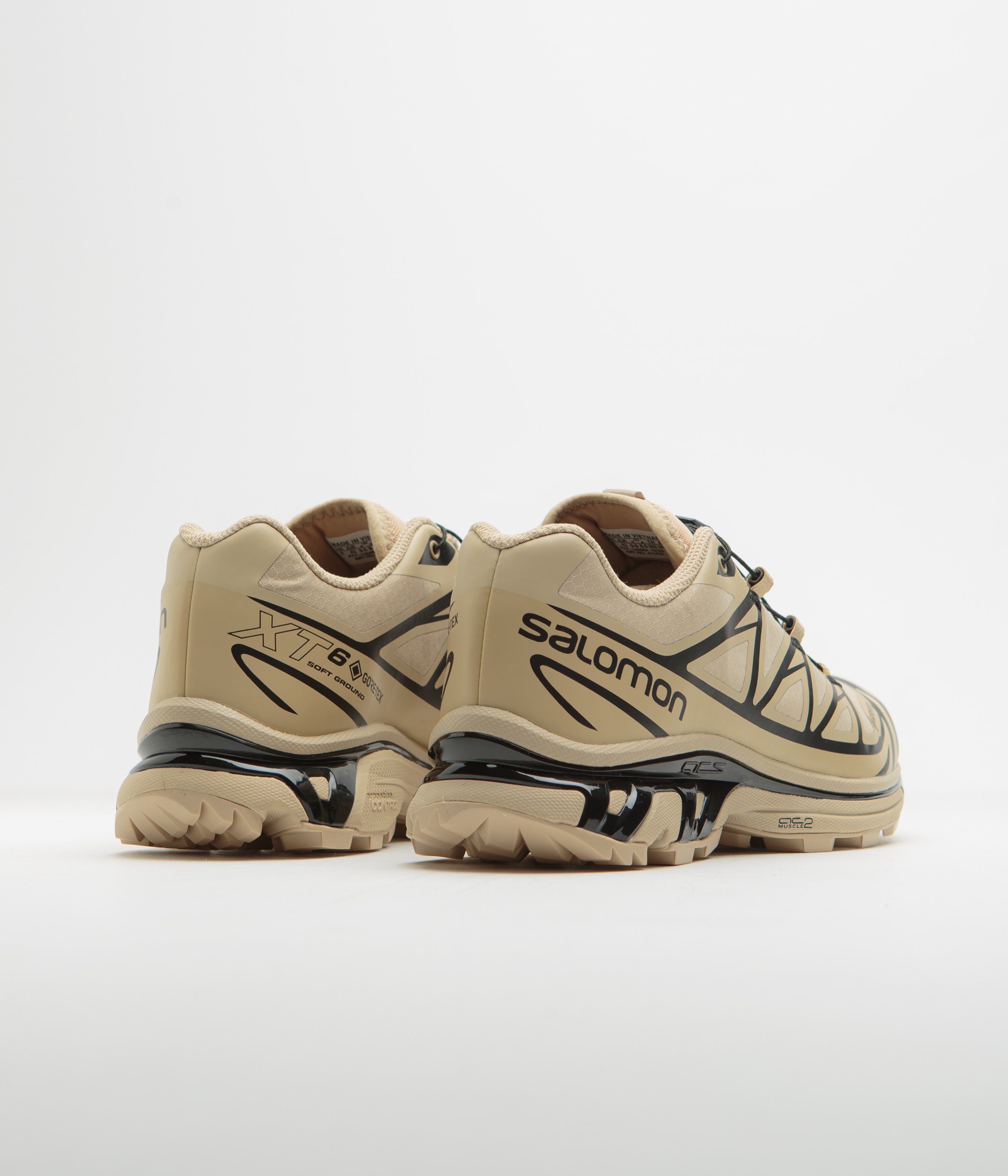 Salomon XT-6 GTX Shoes - Safari / Safari / Black | Flatspot