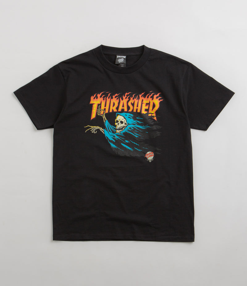Santa Cruz x Thrasher O'Brien Reaper T-Shirt - Black | Flatspot