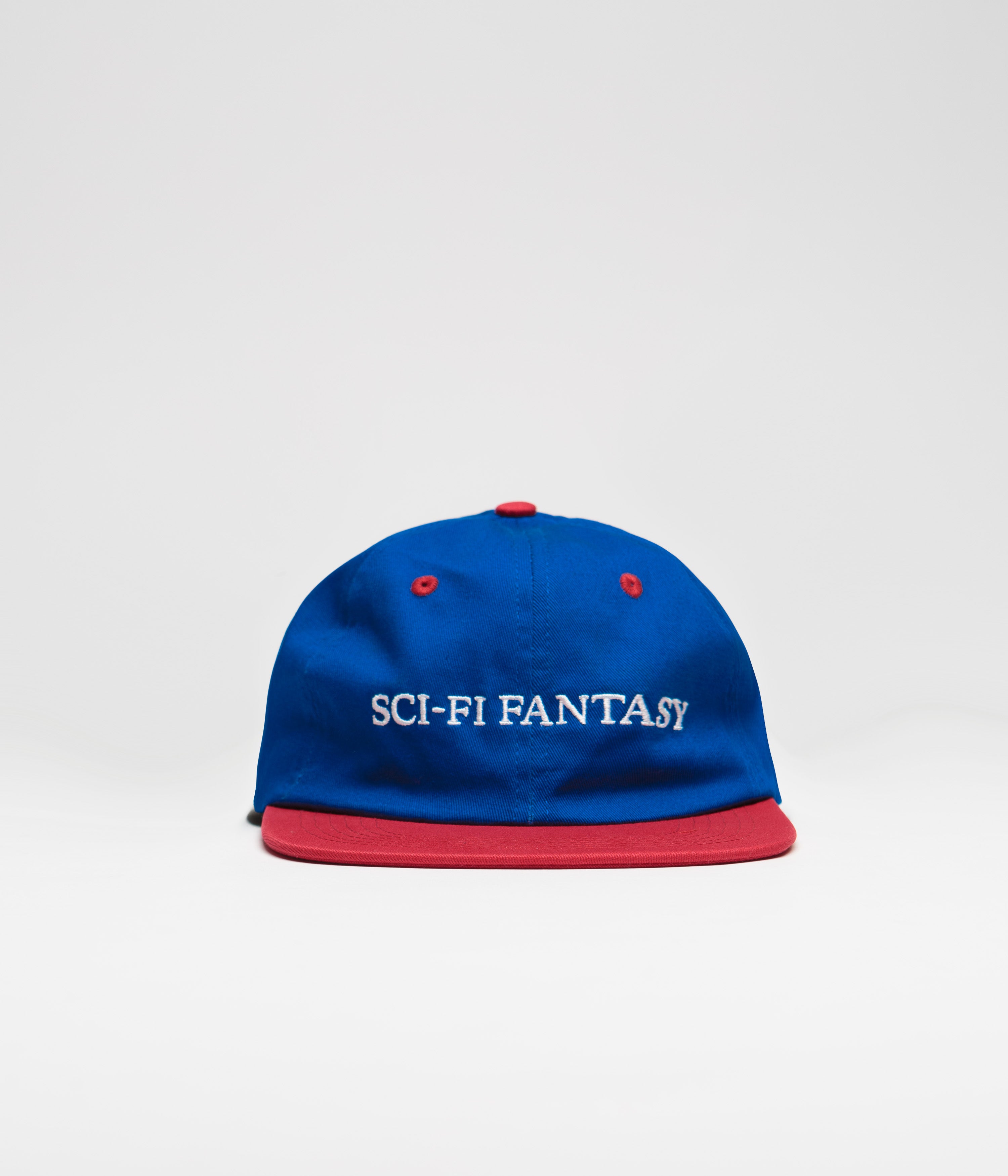 Sci-Fi Fantasy Flat Logo Cap - Royal / Red | Flatspot