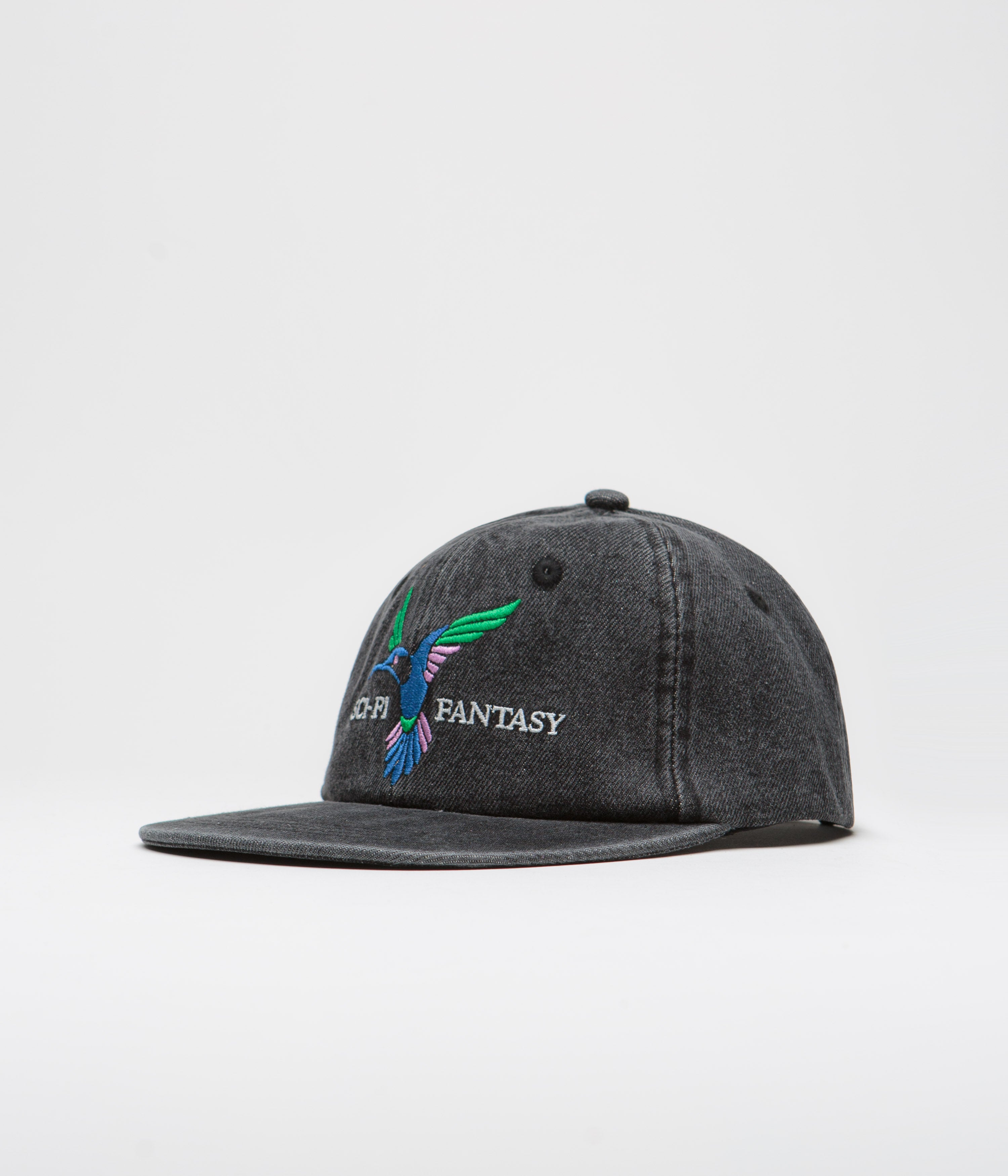Sci-Fi Fantasy Humming Bird Cap - Black | Flatspot