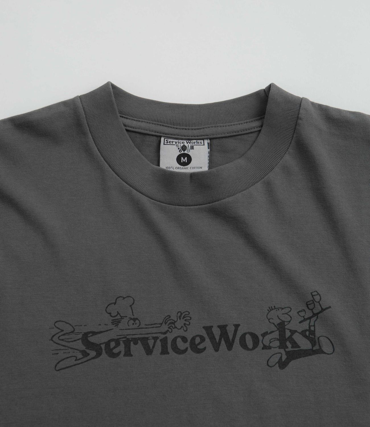 Service Works Chase T-Shirt - Charcoal | Flatspot