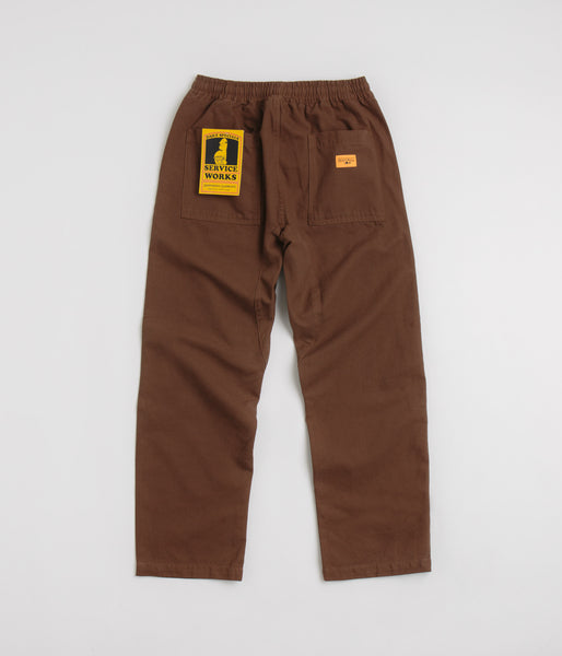 Service Works Classic Chef Pants - Brown | Flatspot