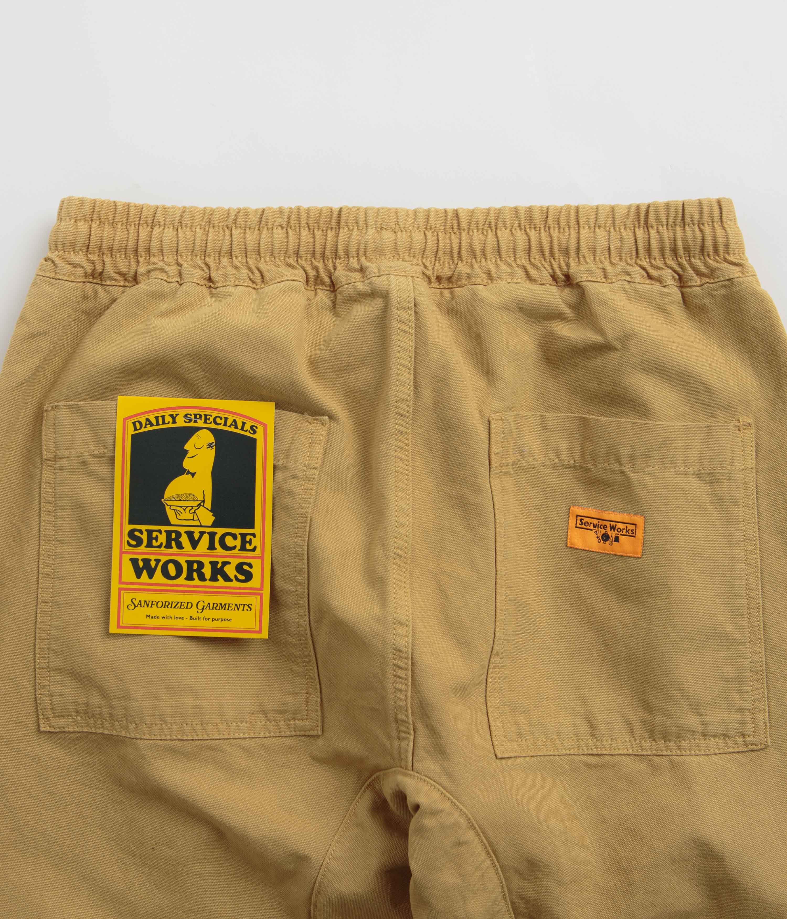 Service Works Classic Chef Pants - Tan | Flatspot