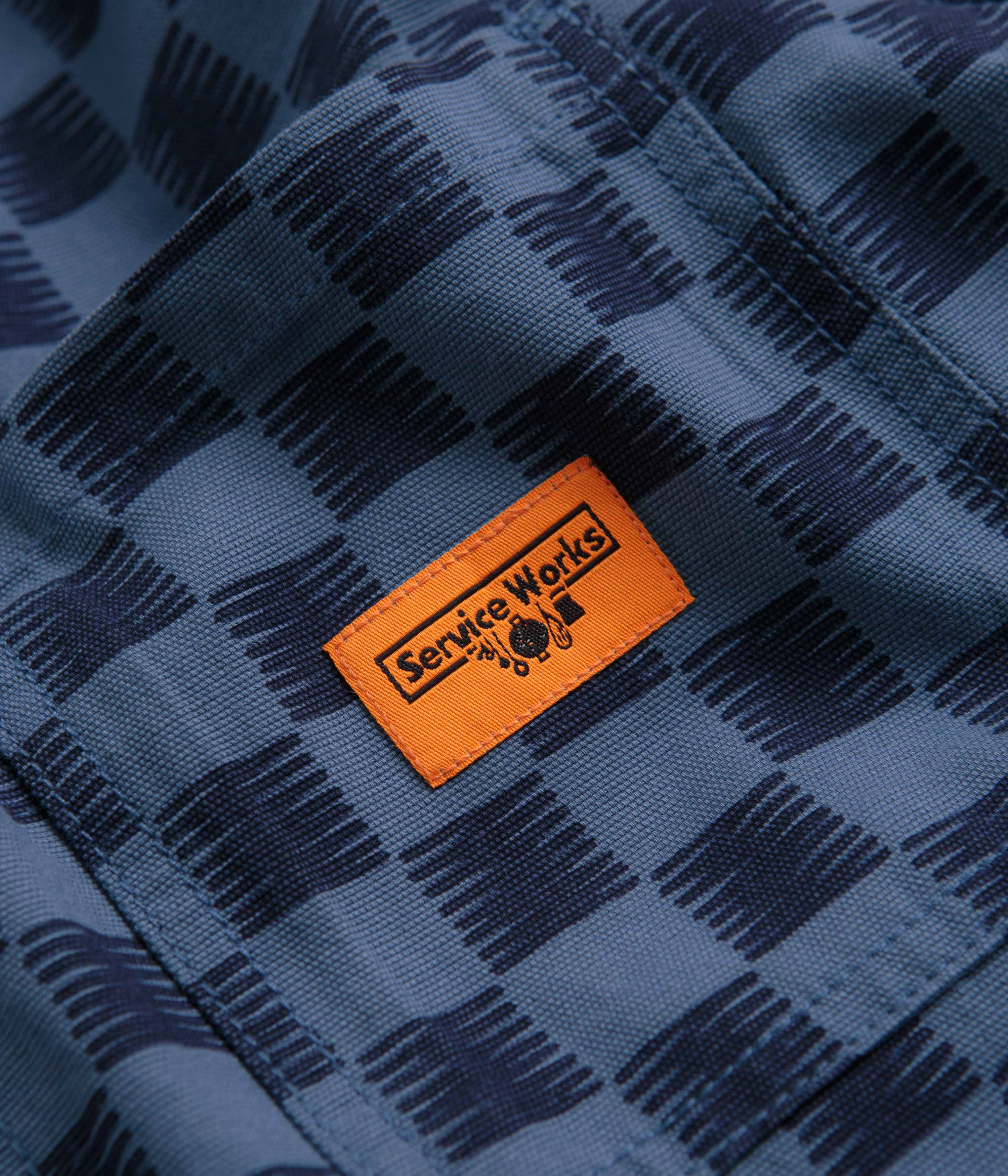 Service Works Coverall Jacket - Blue Checker | Flatspot