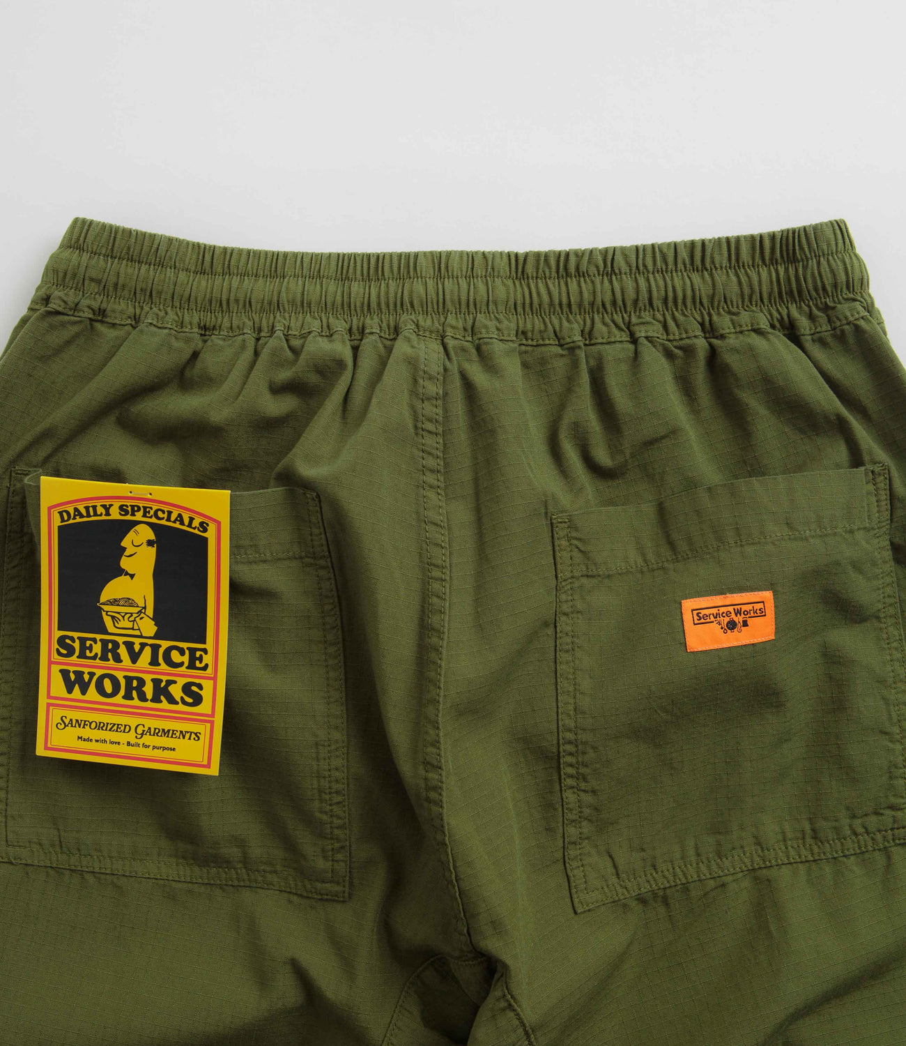 Service Works Ripstop Chef Pants - Pesto | Flatspot