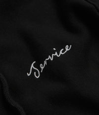 Service Works Script Logo Hoodie - Black | Flatspot
