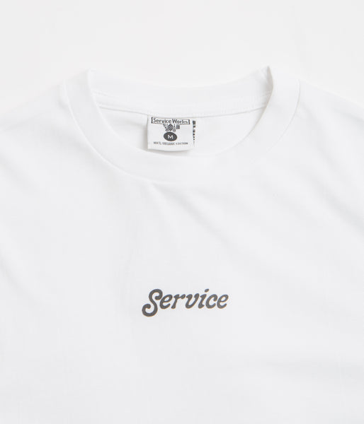 Service Works Service Logo T-Shirt - White | Flatspot