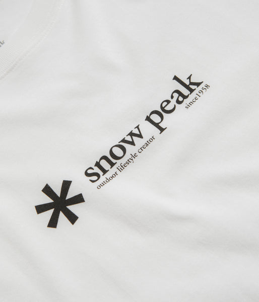 Snow Peak Logo T-Shirt - White | Flatspot