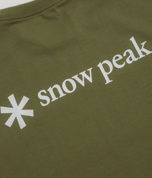 Snow Peak NSD Back Logo T-Shirt - Olive | flatspot