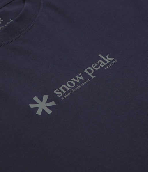 Snow Peak Soft Cotton Logo T-Shirt - Navy | Flatspot
