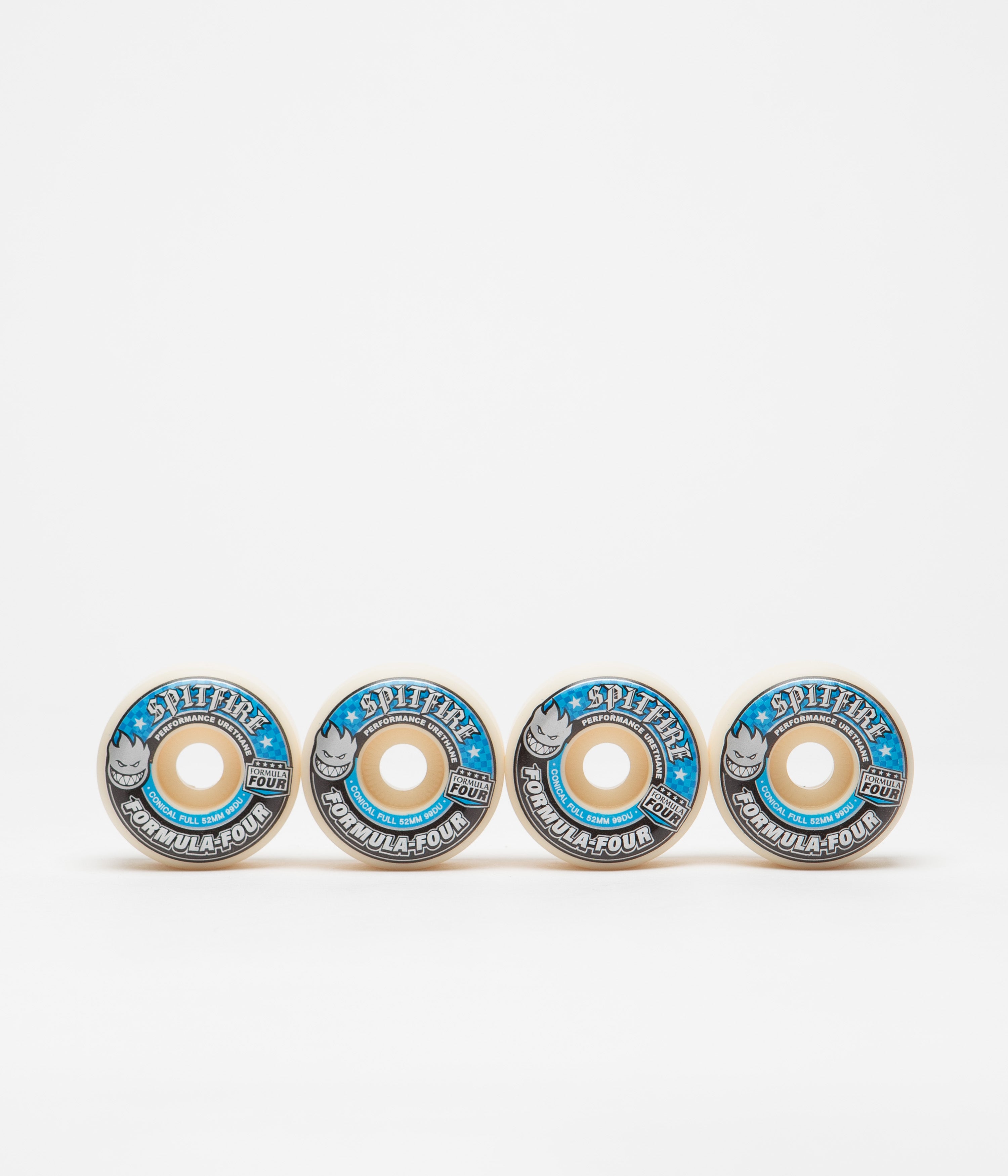 Spitfire Formula Four Conical Full 99DU Wheels - Natural - 52mm | Flatspot