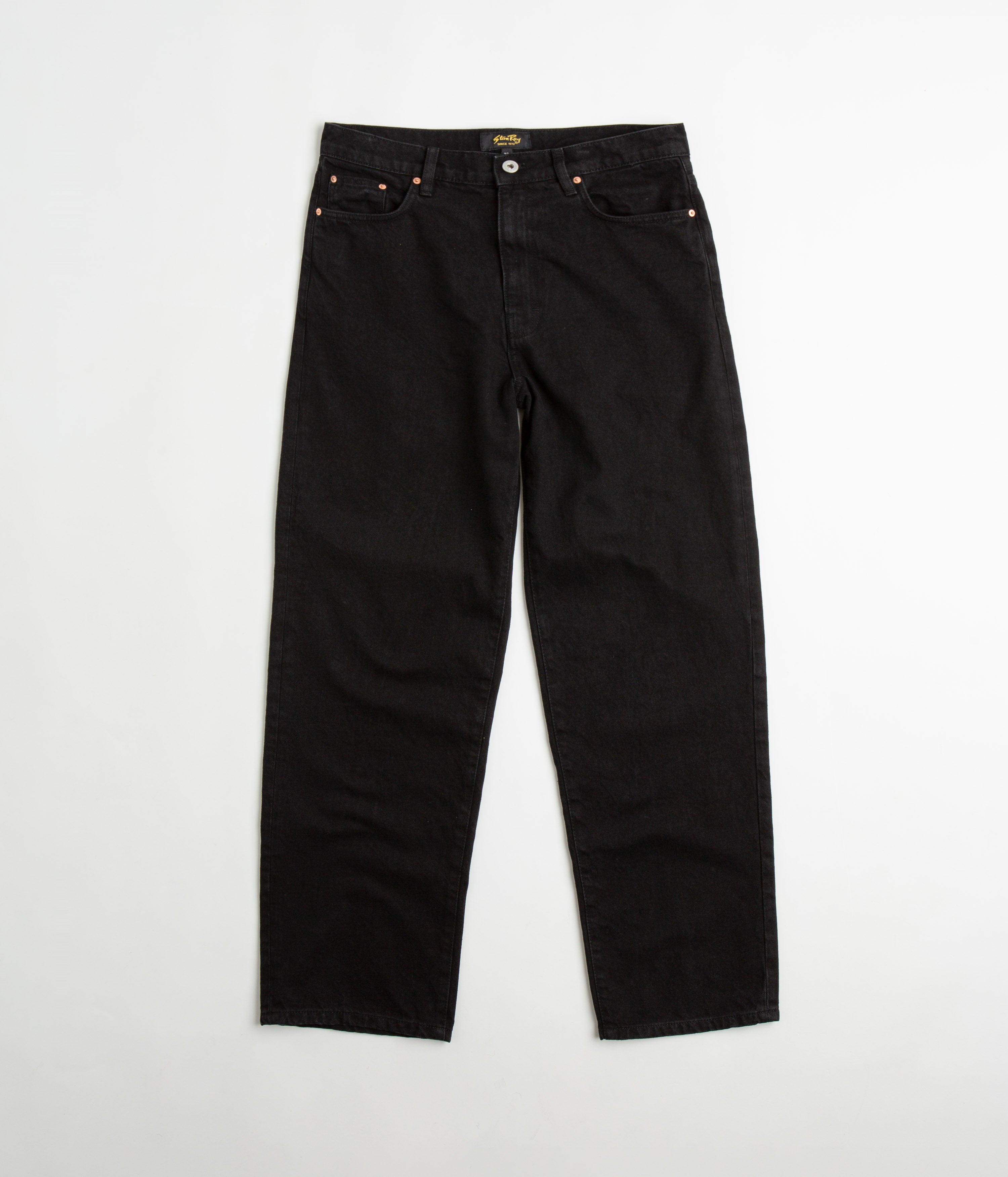 Stan Ray 5 Pocket Wide Jeans - Black Overdye Denim | Flatspot