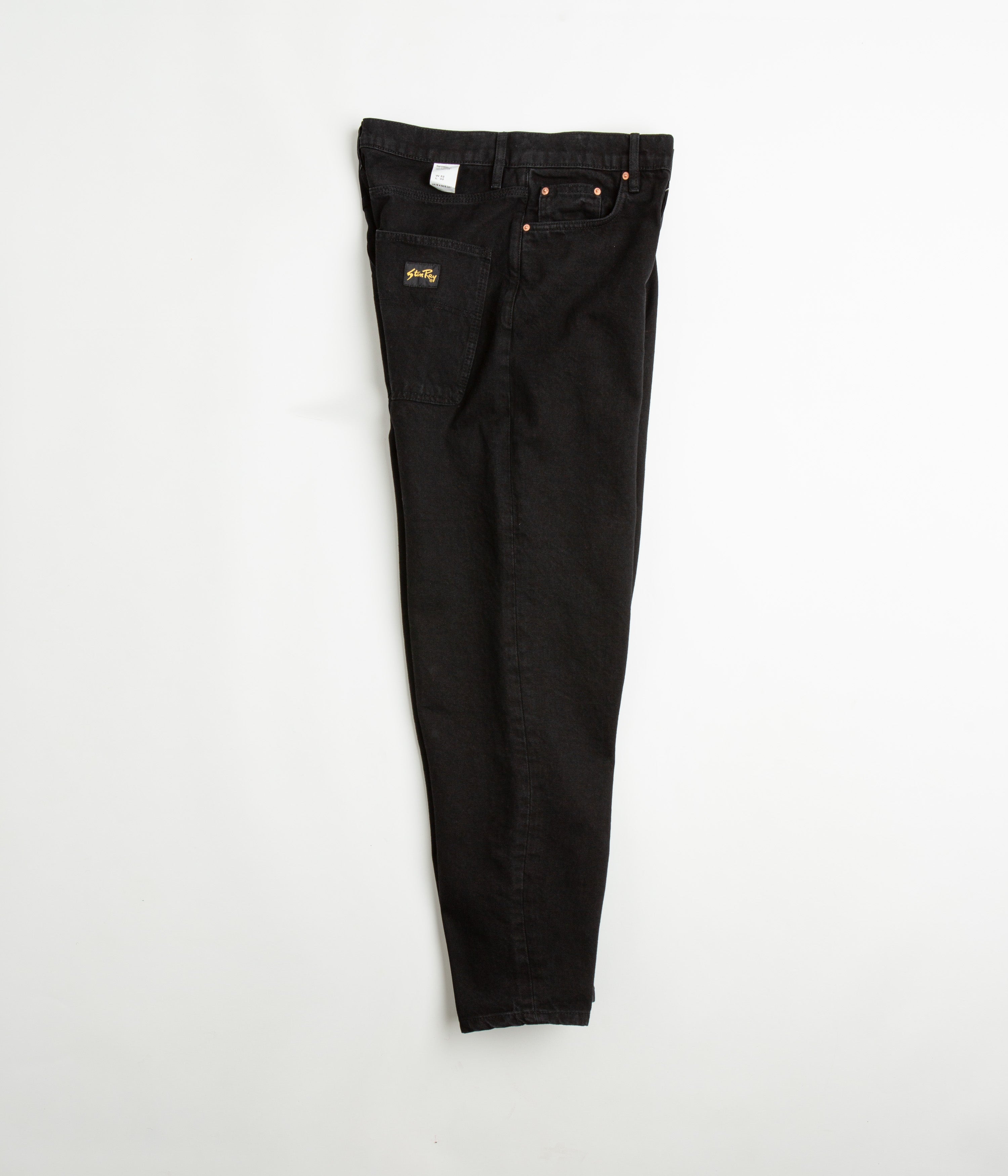 Stan Ray 5 Pocket Wide Jeans - Black Overdye Denim | Flatspot