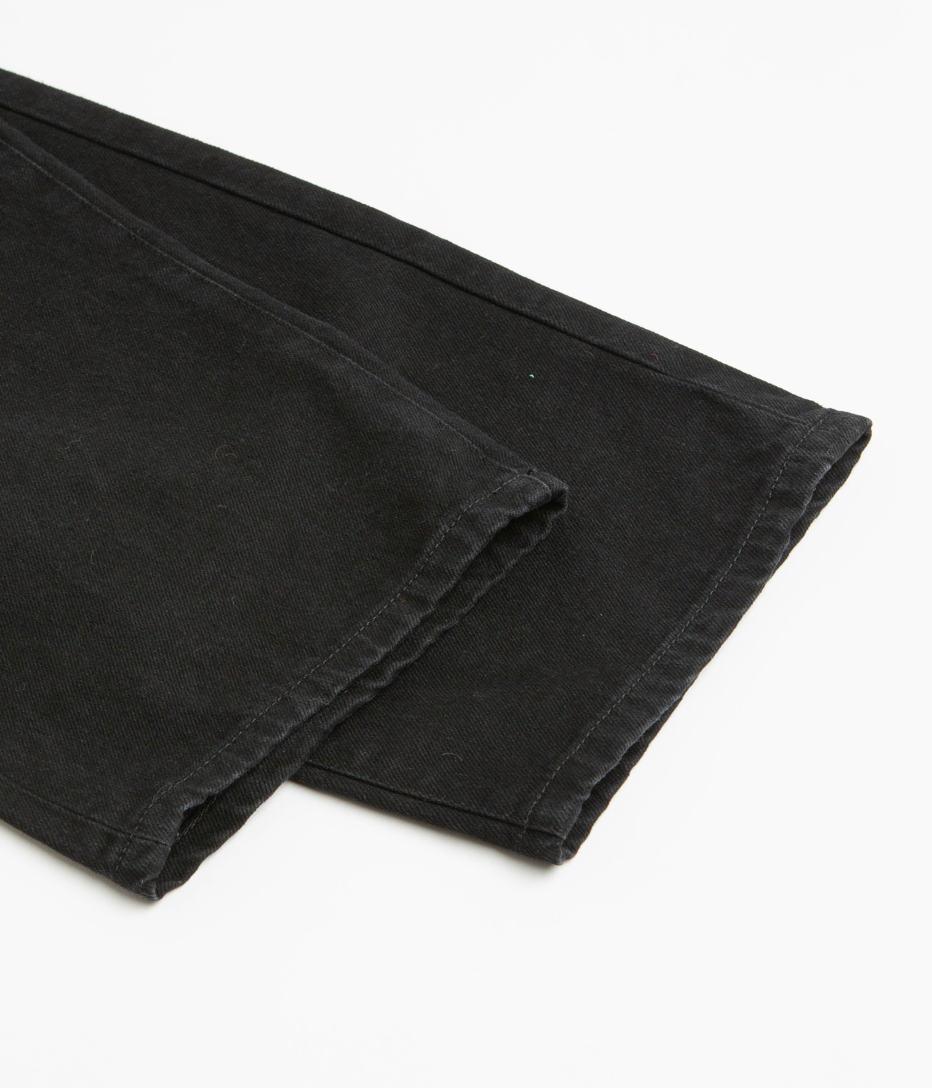 Stan Ray 5 Pocket Wide Jeans - Black Overdye Denim | Flatspot