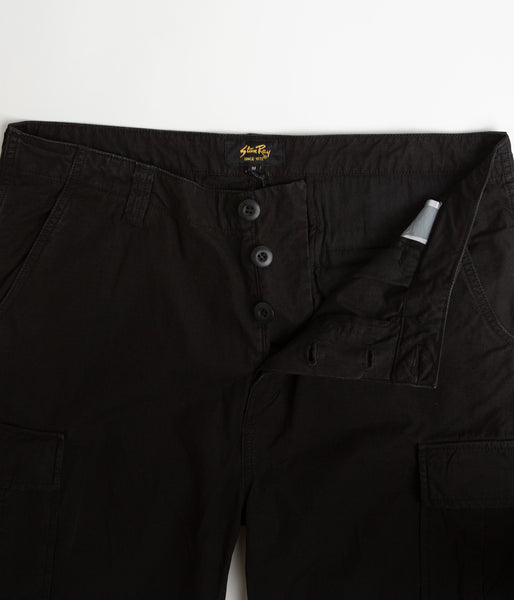 Stan Ray Cargo Pants - Black Ripstop | Flatspot