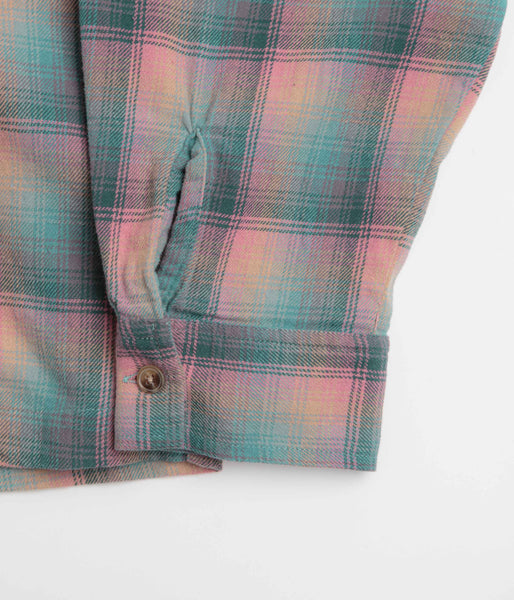 Stan Ray Zip Shirt - Pink / Teal Plaid | Flatspot