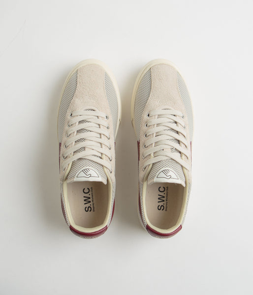 Stepney Workers Club Dellow S-Strike Cup Tennis Mesh Shoes - Ecru / Re ...