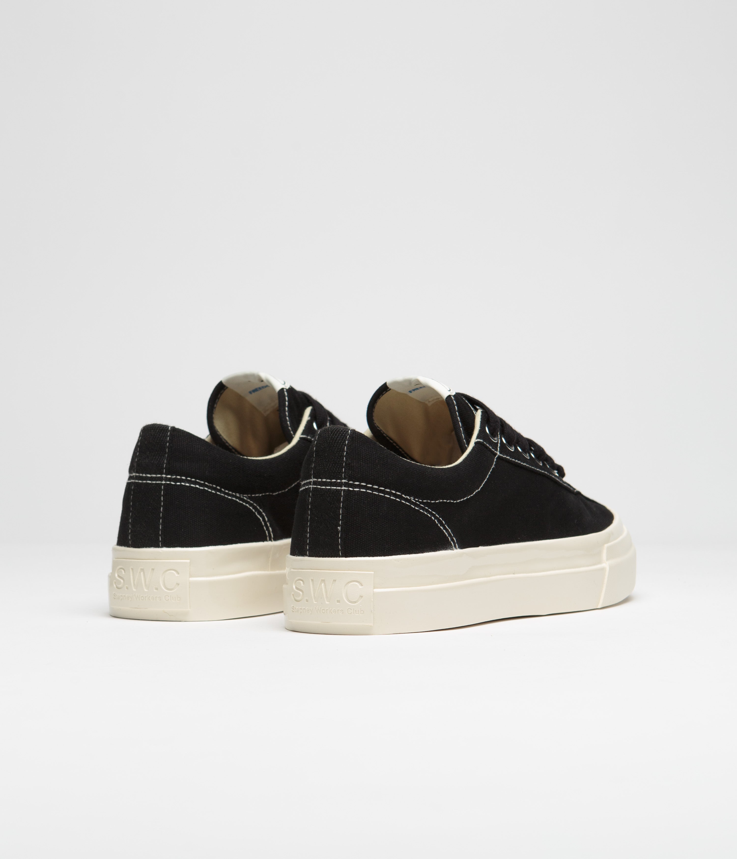 Stepney Workers Club Dellow Canvas Shoes - Black | Flatspot