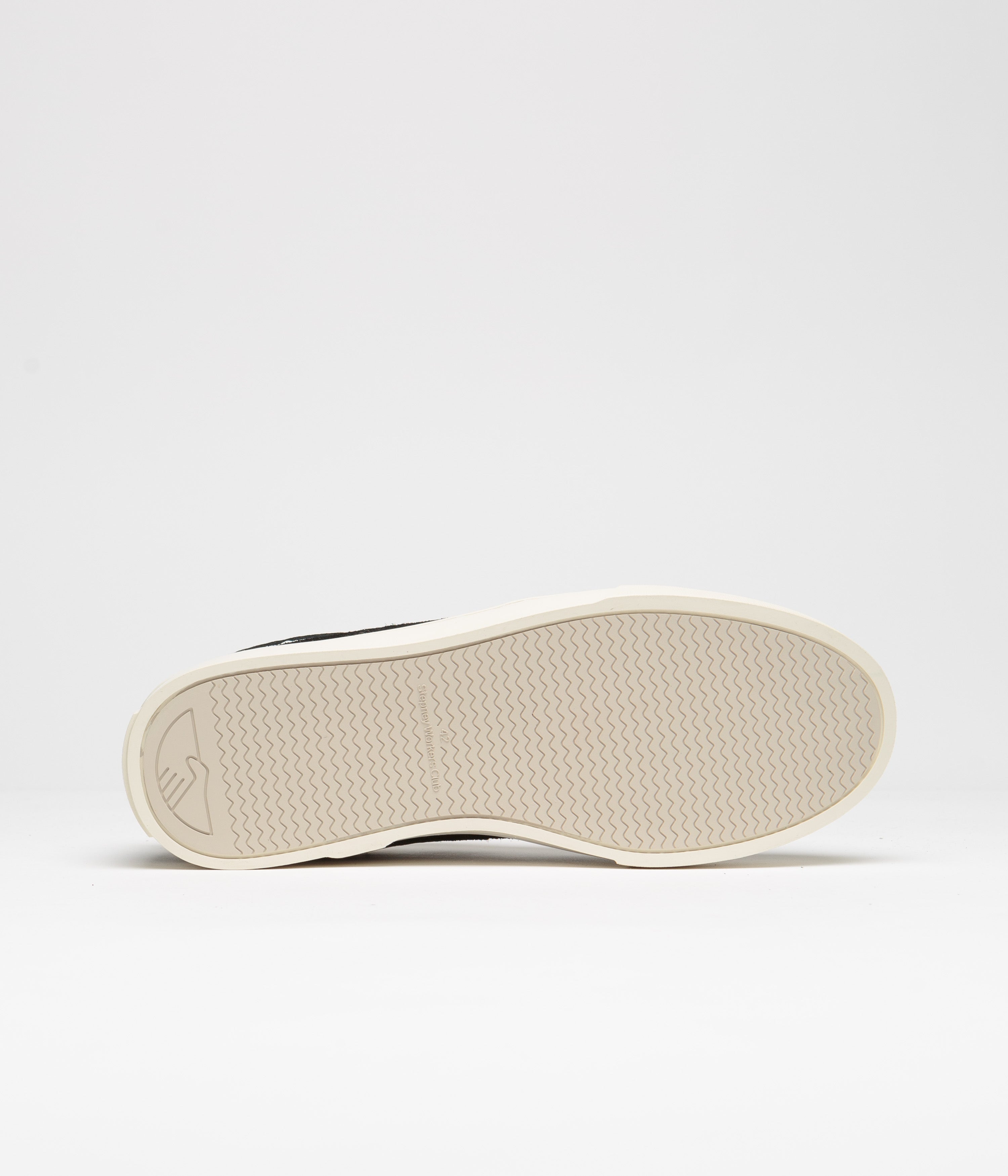 Stepney Workers Club Pearl S-Strike Suede Shoes - White / Black | Flatspot