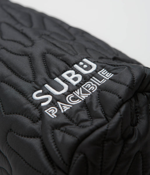 Subu Outline Packable Sandals - Black | Flatspot