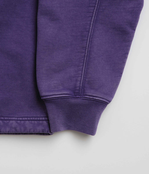 The Trilogy Tapes Pulse Tape Funnel Neck Sweatshirt - Purple | Flatspot