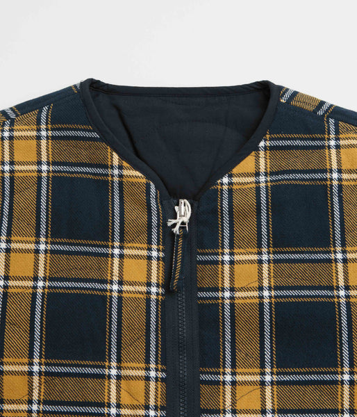 Universal Works Reversible Military Liner Jacket - Yellow / Navy | flatspot