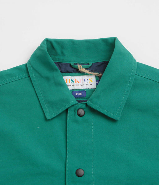 Uskees 3013 Coach Jacket - Foam Green | flatspot
