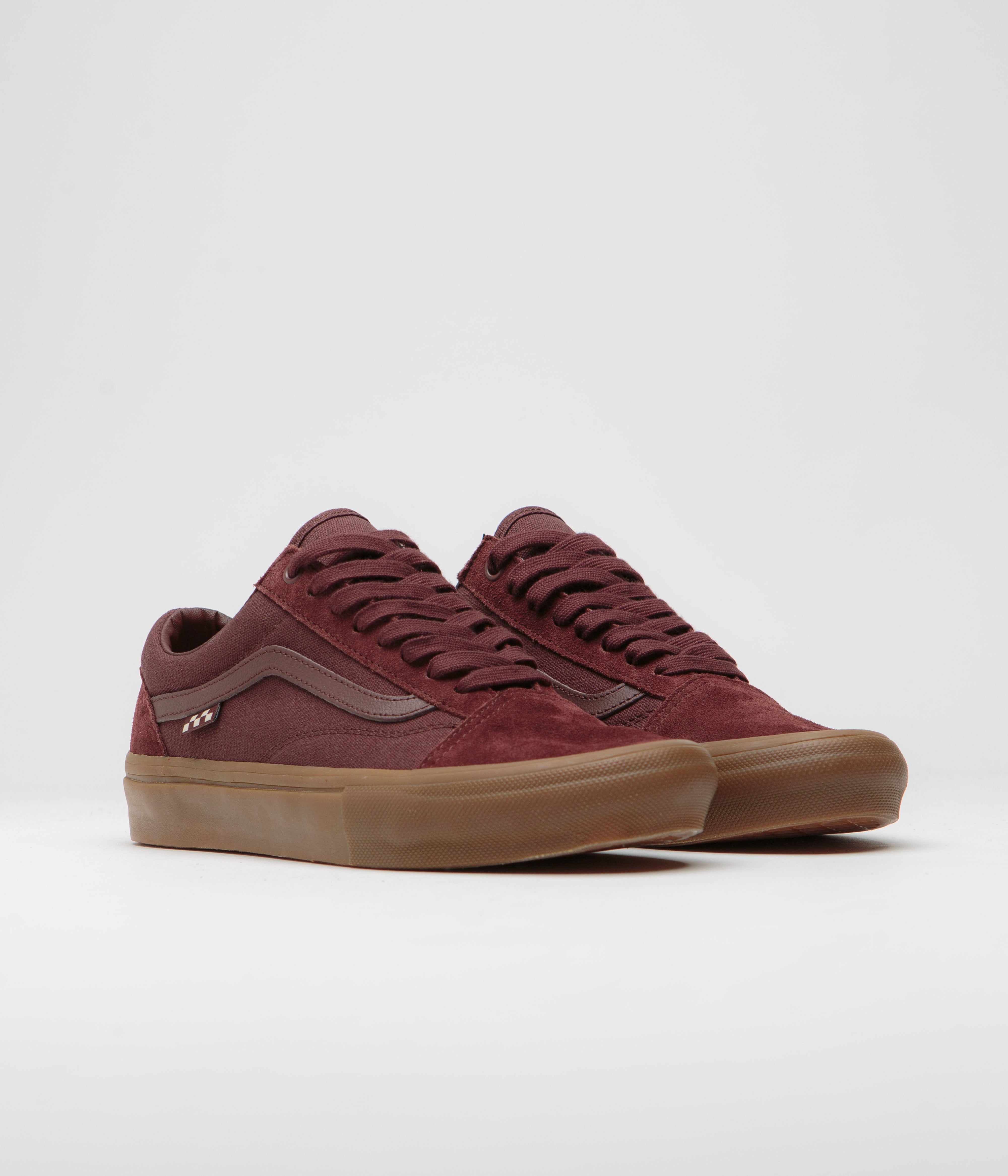 Vans Old Skool Shoes - Dark Red / Gum | Flatspot