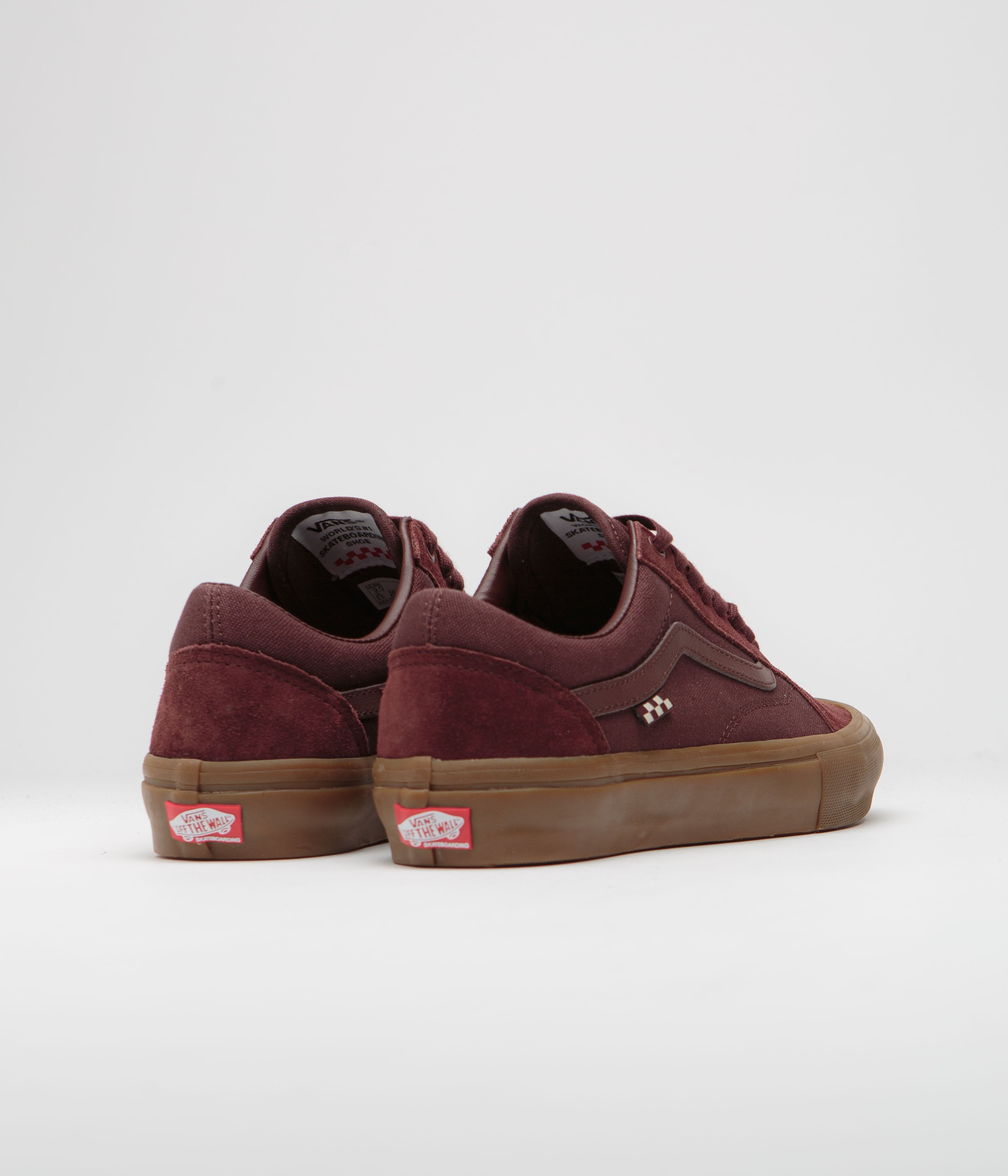 Vans Old Skool Shoes - Dark Red / Gum | Flatspot