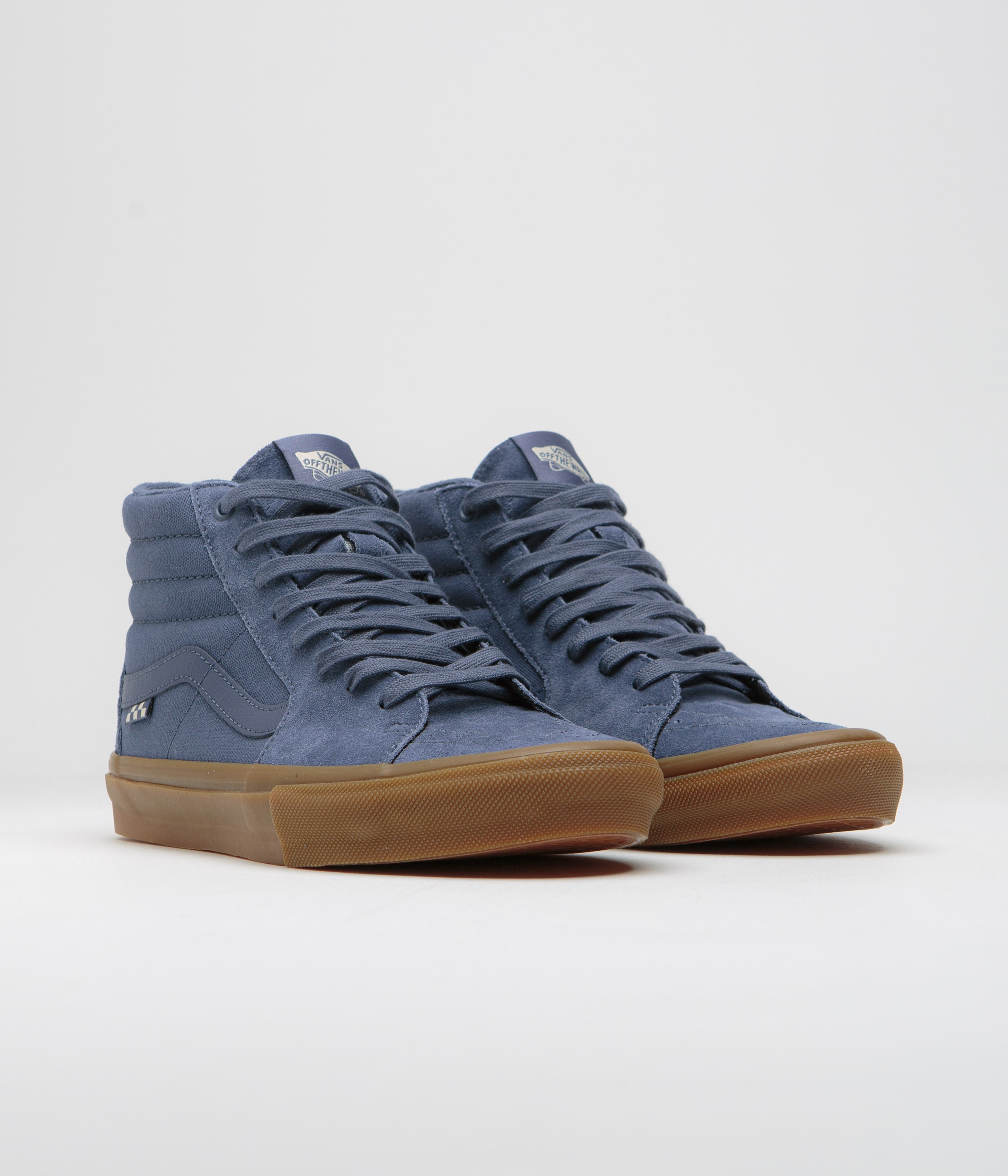 Vans Sk8-Hi Shoes - Vintage Blue / Gum | Flatspot
