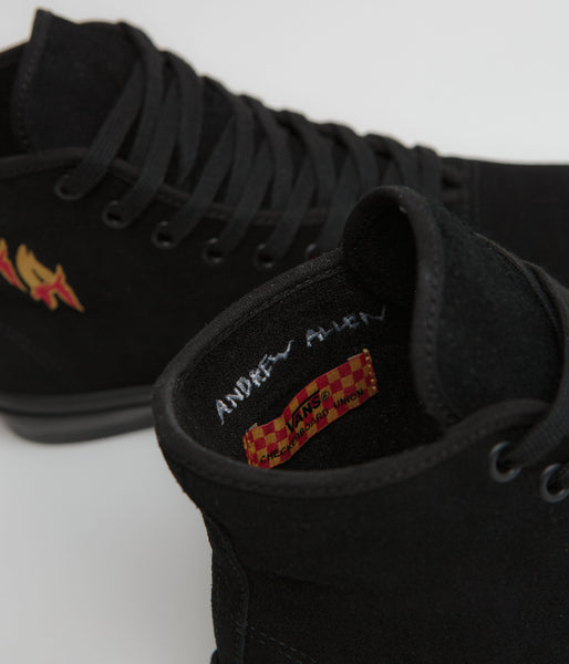 Vans Skate Authentic High Shoes - (Andrew Allen) Black | Flatspot