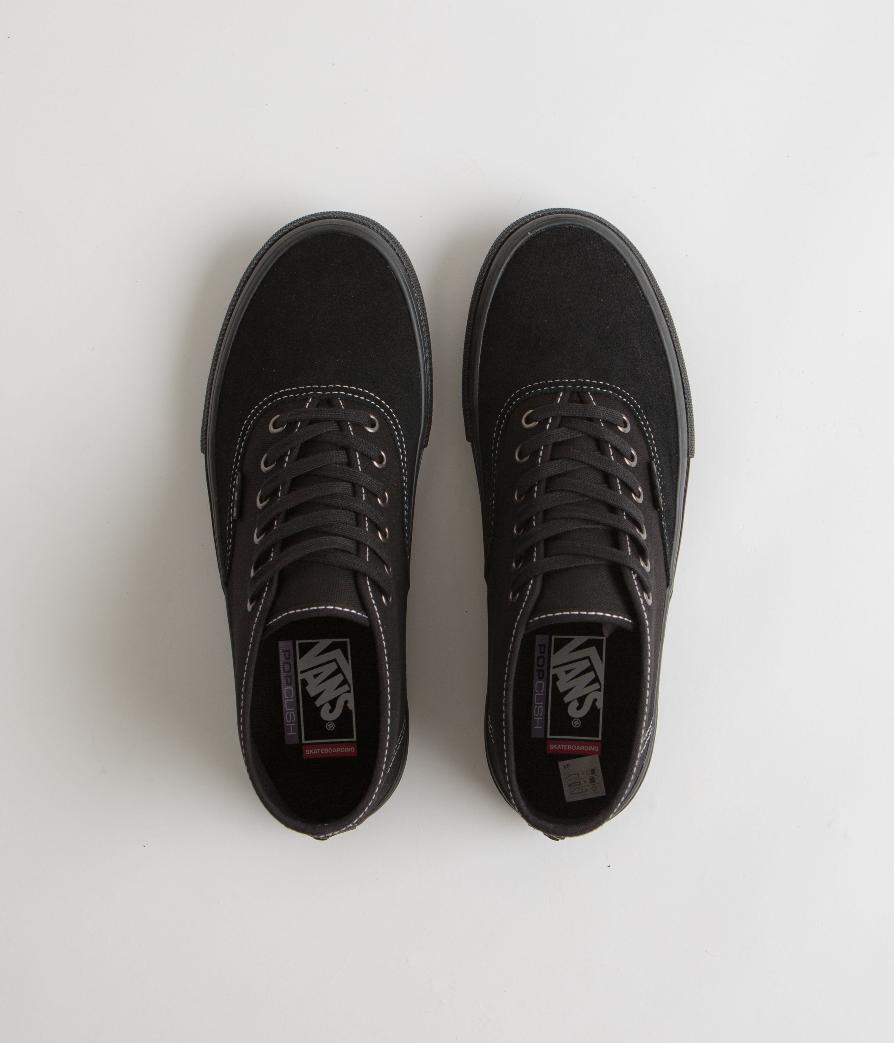 Vans Skate Authentic Mid Shoes - Blackout | Flatspot
