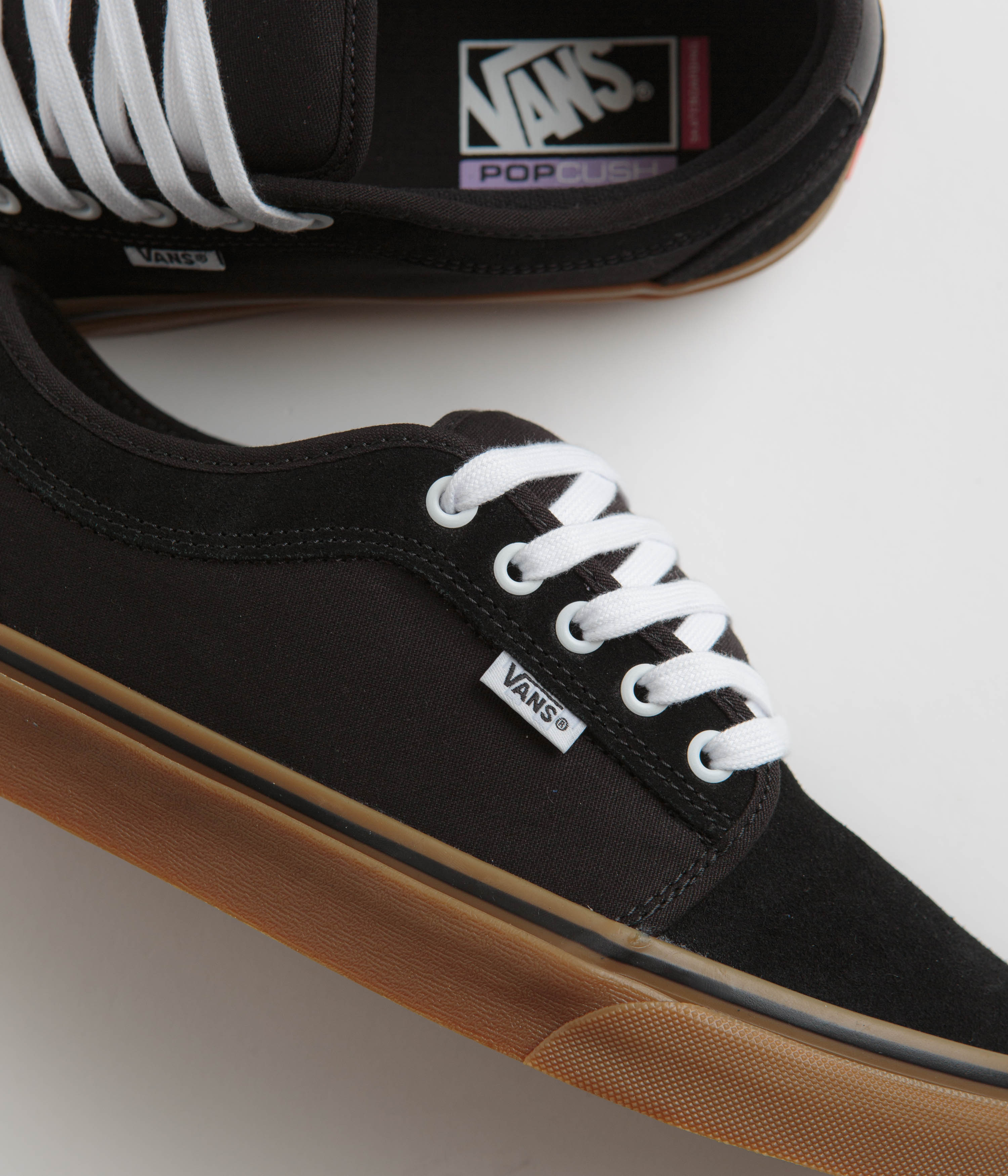 Vans Skate Chukka Low Shoes - Black / Black / Gum | Flatspot