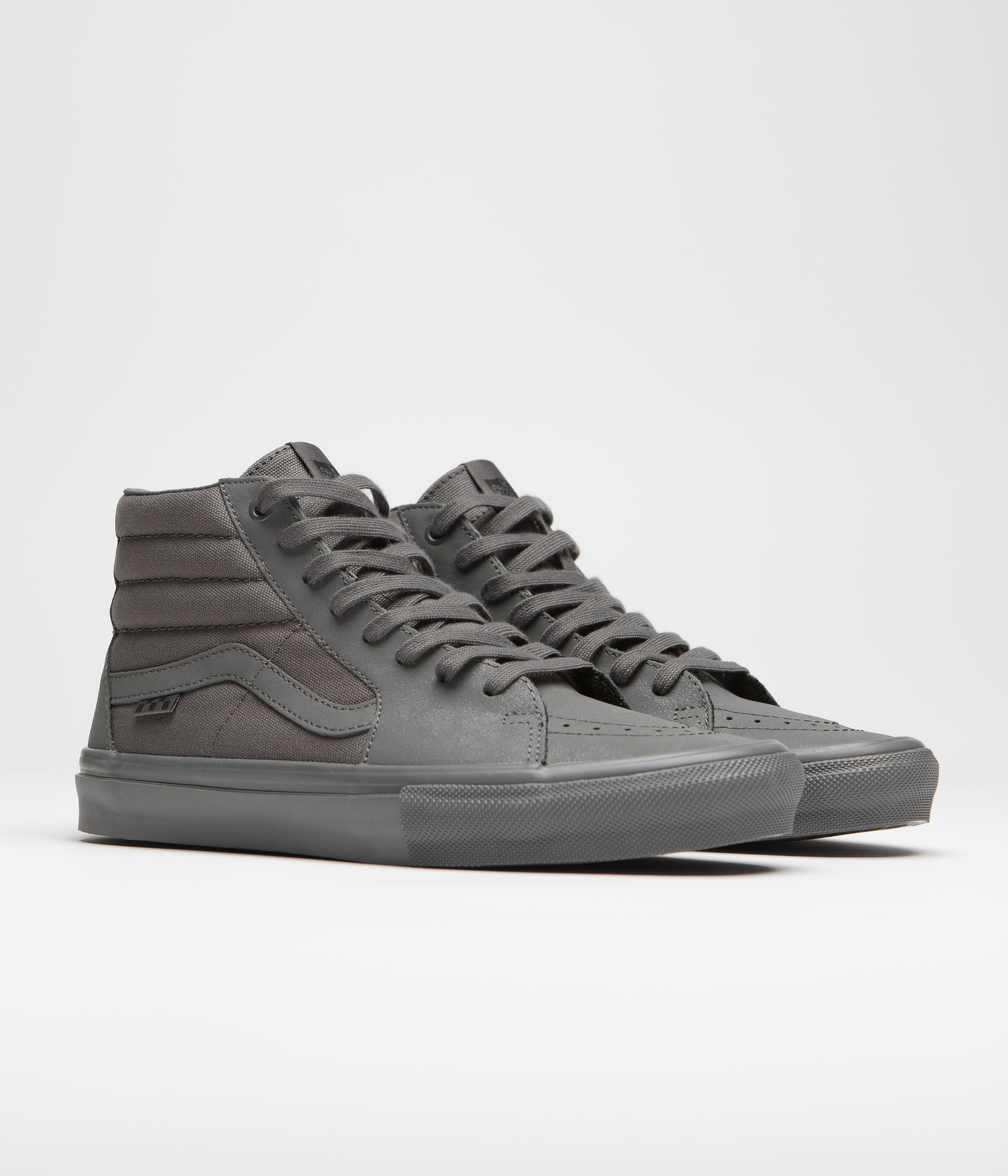 Vans Skate SK8-Hi Shoes - Mono Pewter | Flatspot