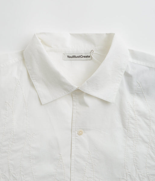 YMC Sidri Shirt - White | Flatspot