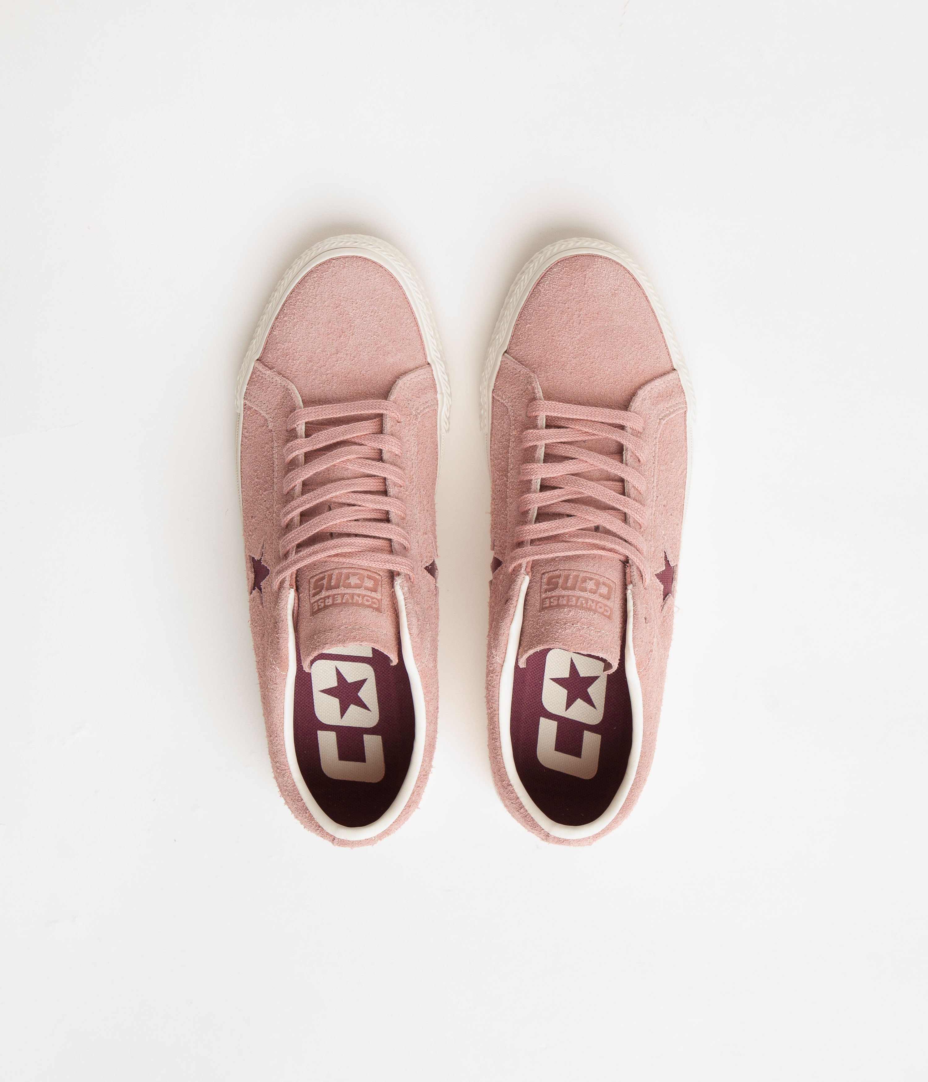 Converse One Star Pro Vintage Suede Ox Shoes - Canyon Dusk / Cherry Vi ...