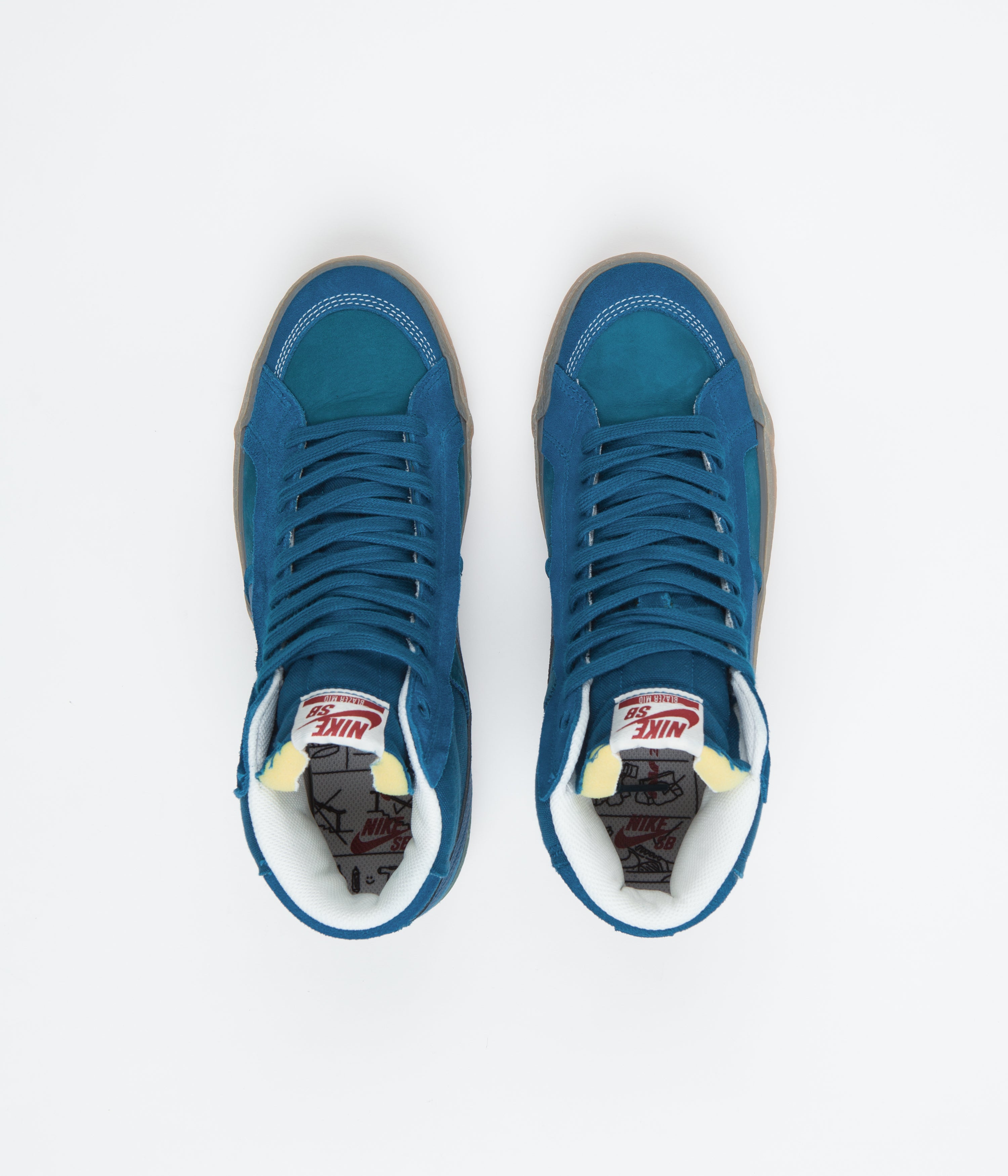 Nike SB Blazer Mid Premium Shoes - Green Abyss / Green Abyss - Phantom ...