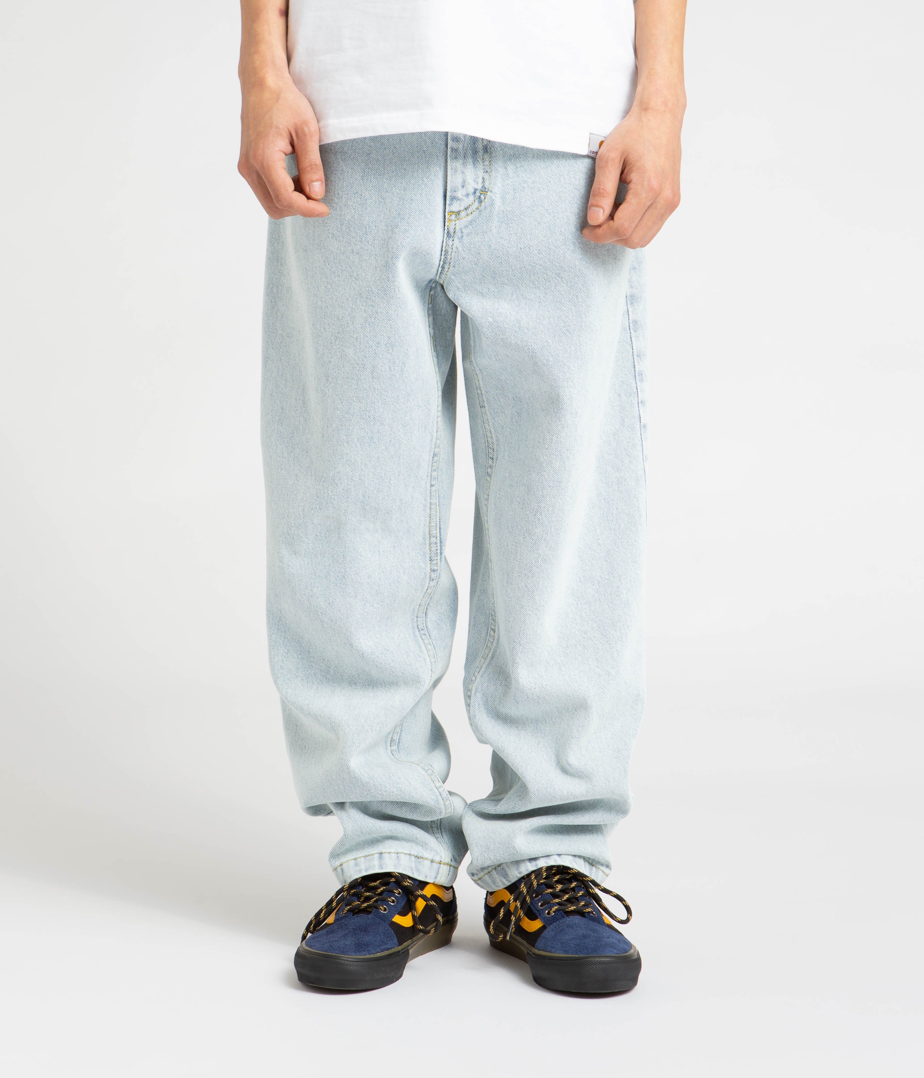 Polar 93 Denim Jeans - Light Blue / Yellow | Flatspot
