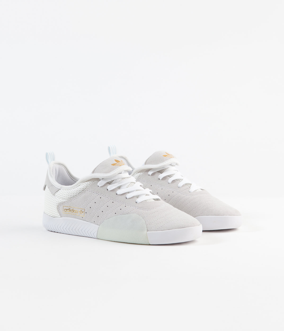 Adidas 3ST.003 Shoes - White / Blue Tint / Gold Metallic | Flatspot