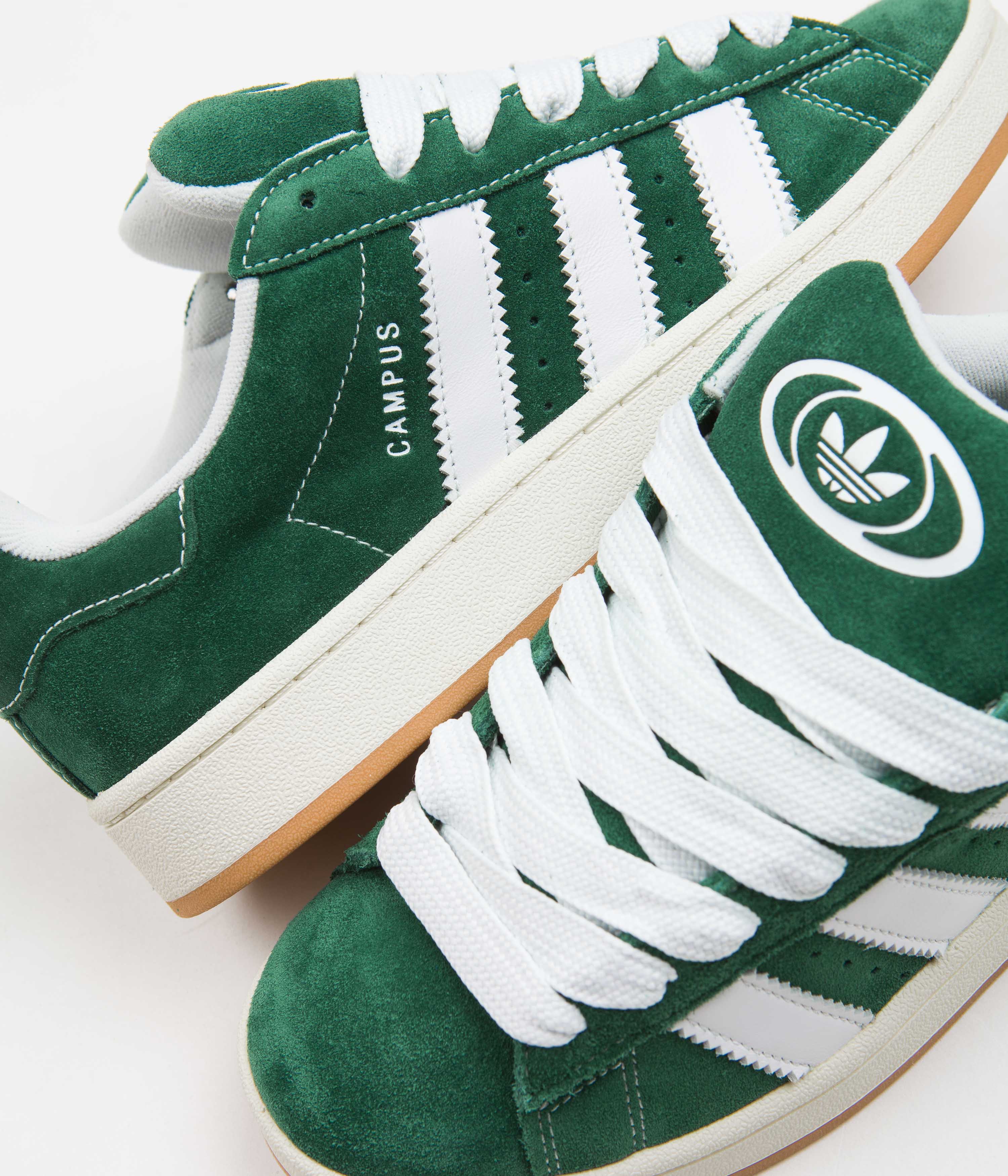 Adidas Campus 00s Shoes - Dark Green / FTWR White / Off White | Flatspot