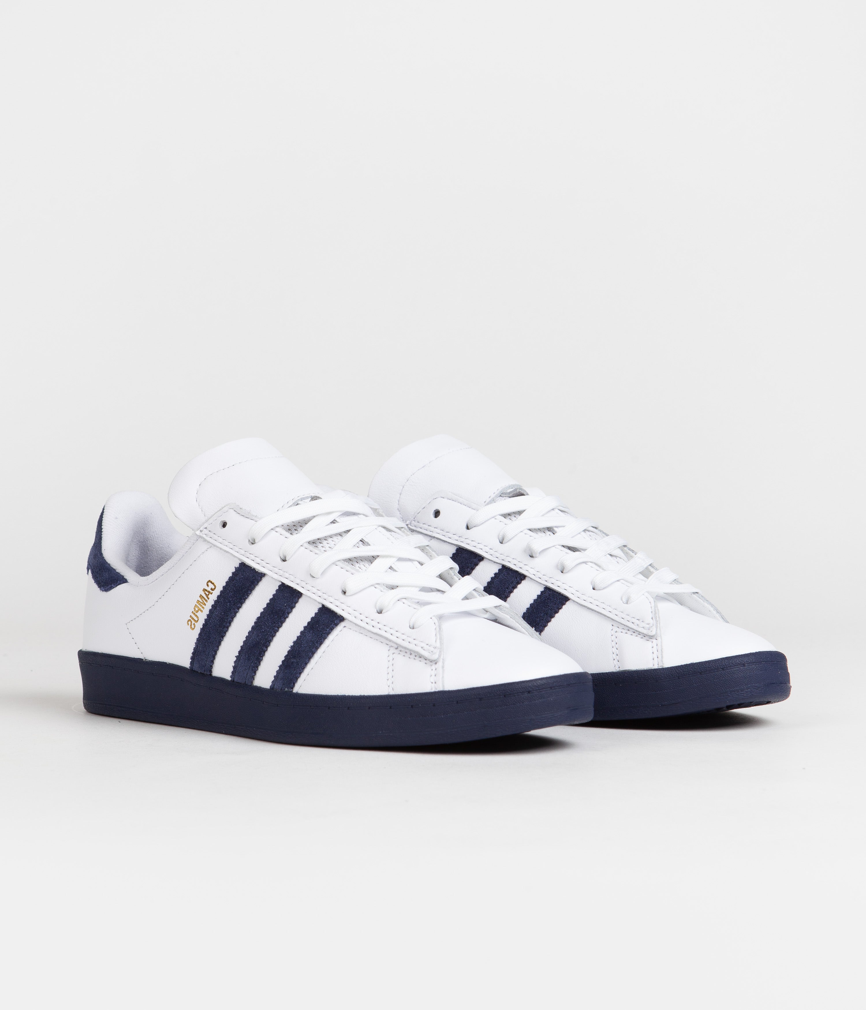 Adidas Campus ADV Shoes - FTWR White / Collegiate Navy / Bluebird ...