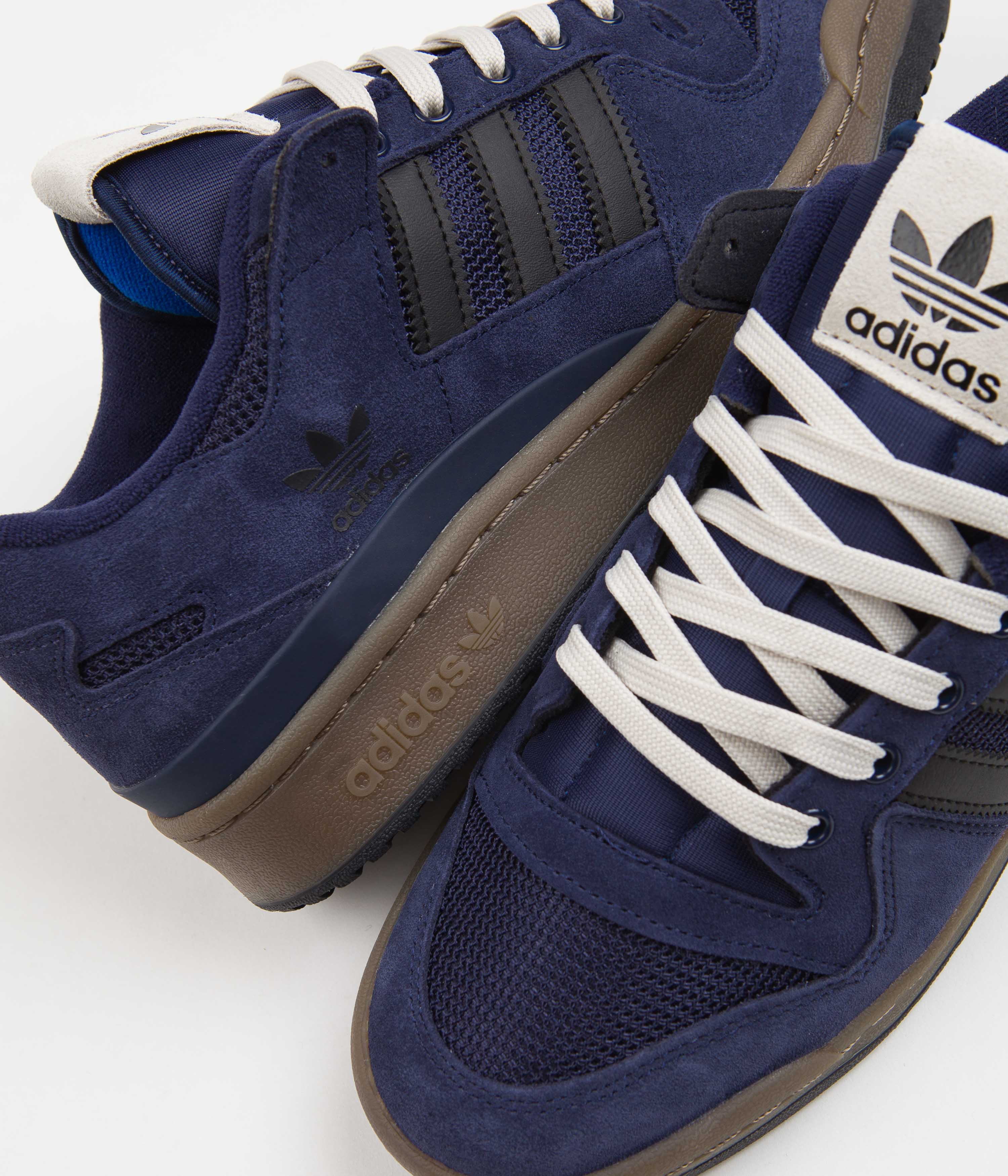 Adidas Forum 84 Low ADV Shoes - Collegiate Navy / Core Black / Bluebir ...