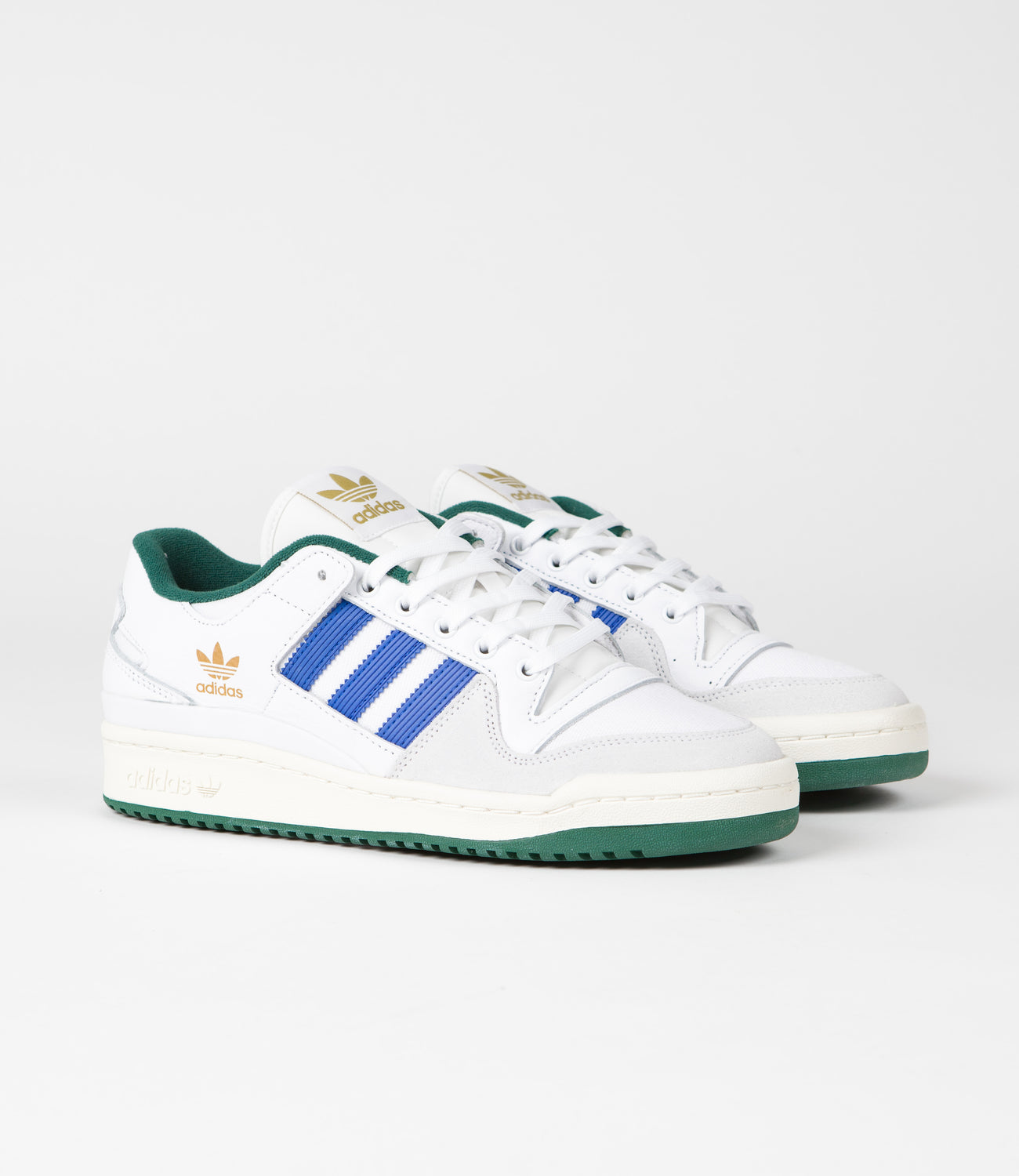 Adidas Forum 84 Low ADV Shoes - FTWR White / Bluebird / Collegiate Gre ...