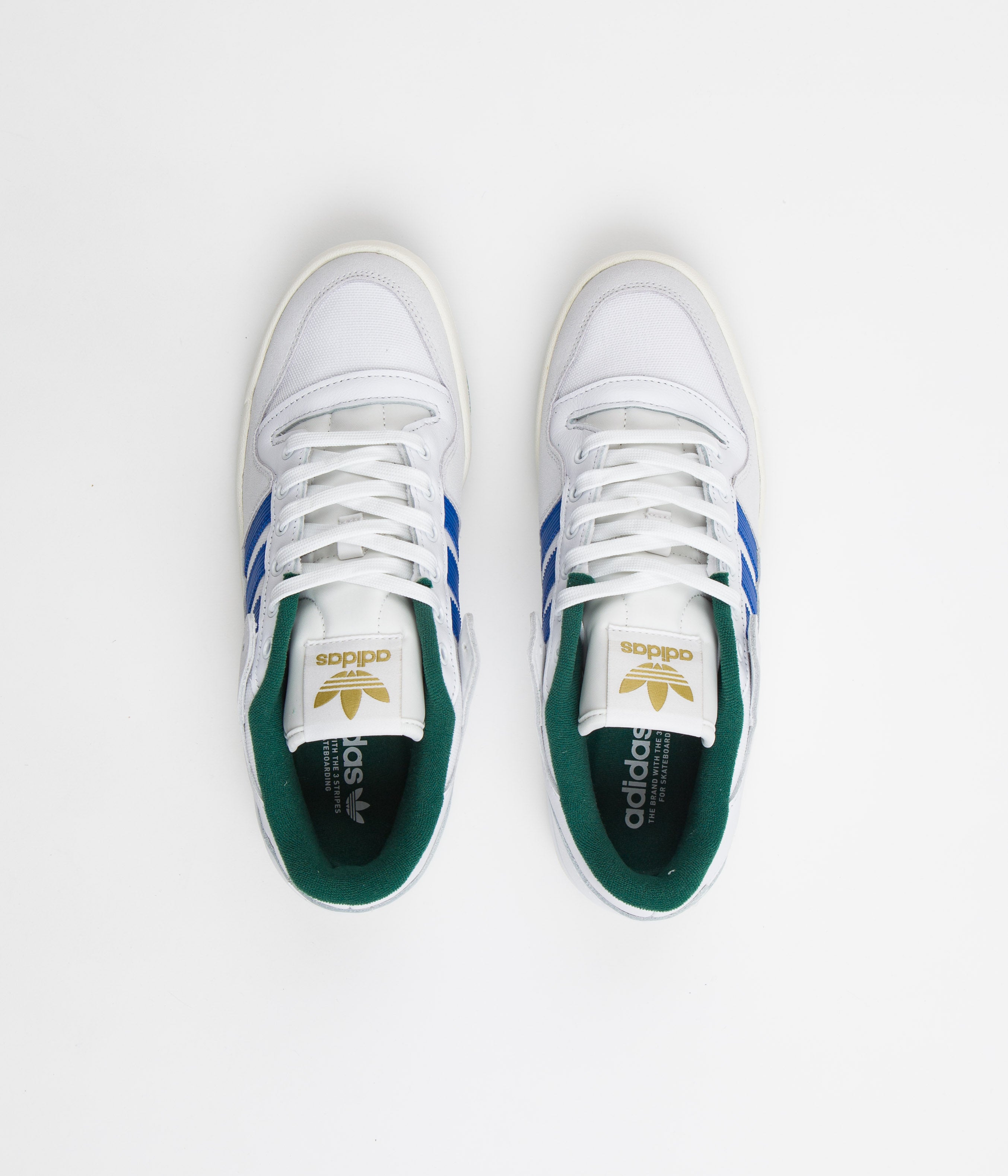 Adidas Forum 84 Low ADV Shoes - FTWR White / Bluebird / Collegiate Gre ...