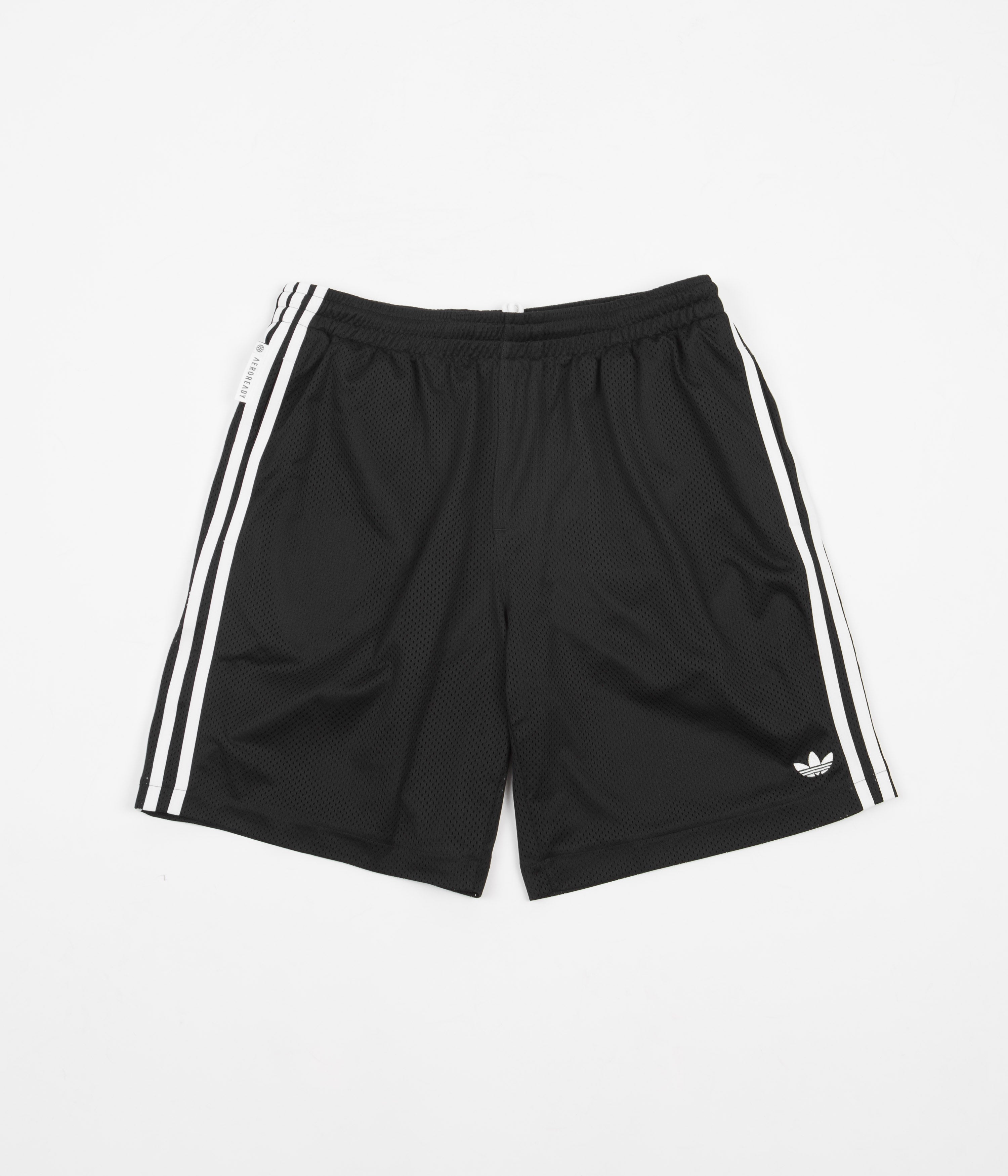 Adidas Mesh Shorts - Black / White / Pulse Lime | Flatspot