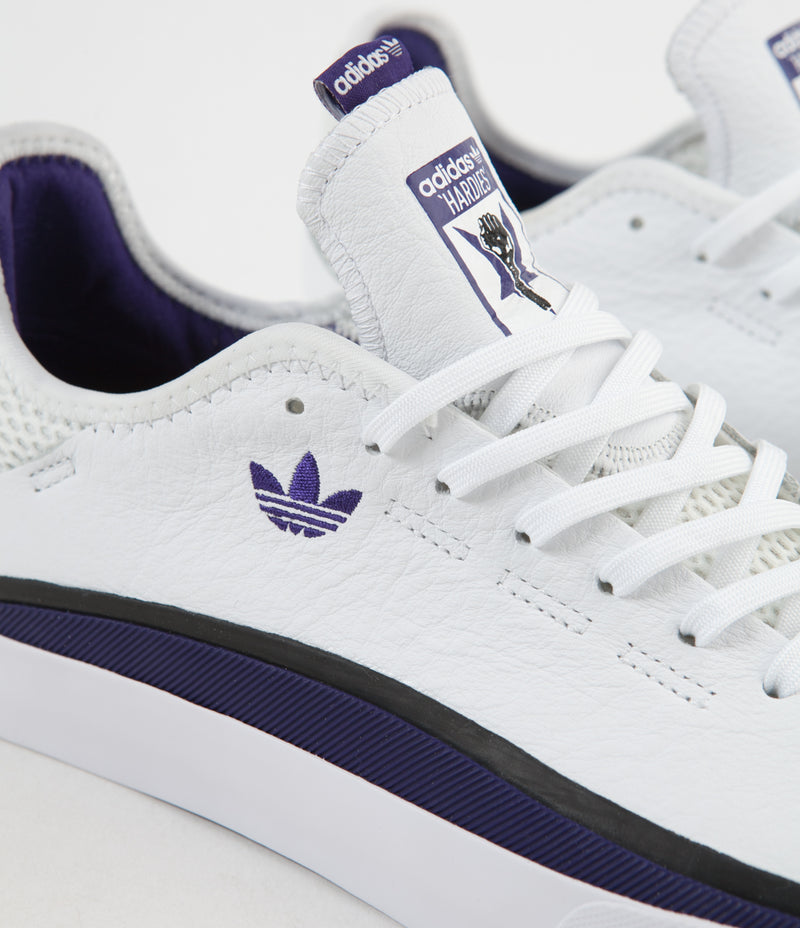 Adidas Sabalo x Hardies Shoes - White / Purple / Core Black | Flatspot