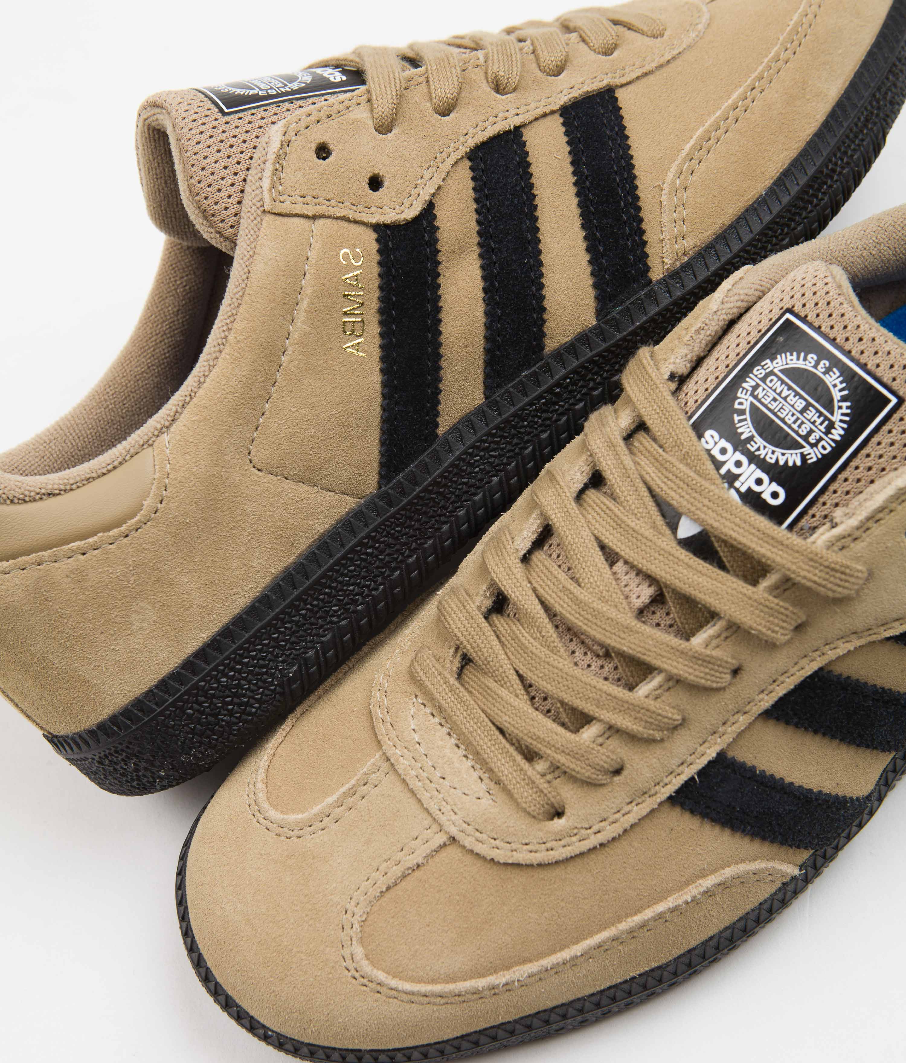 Adidas Samba ADV Shoes - Cardboard / Core Black / Bluebird | Flatspot