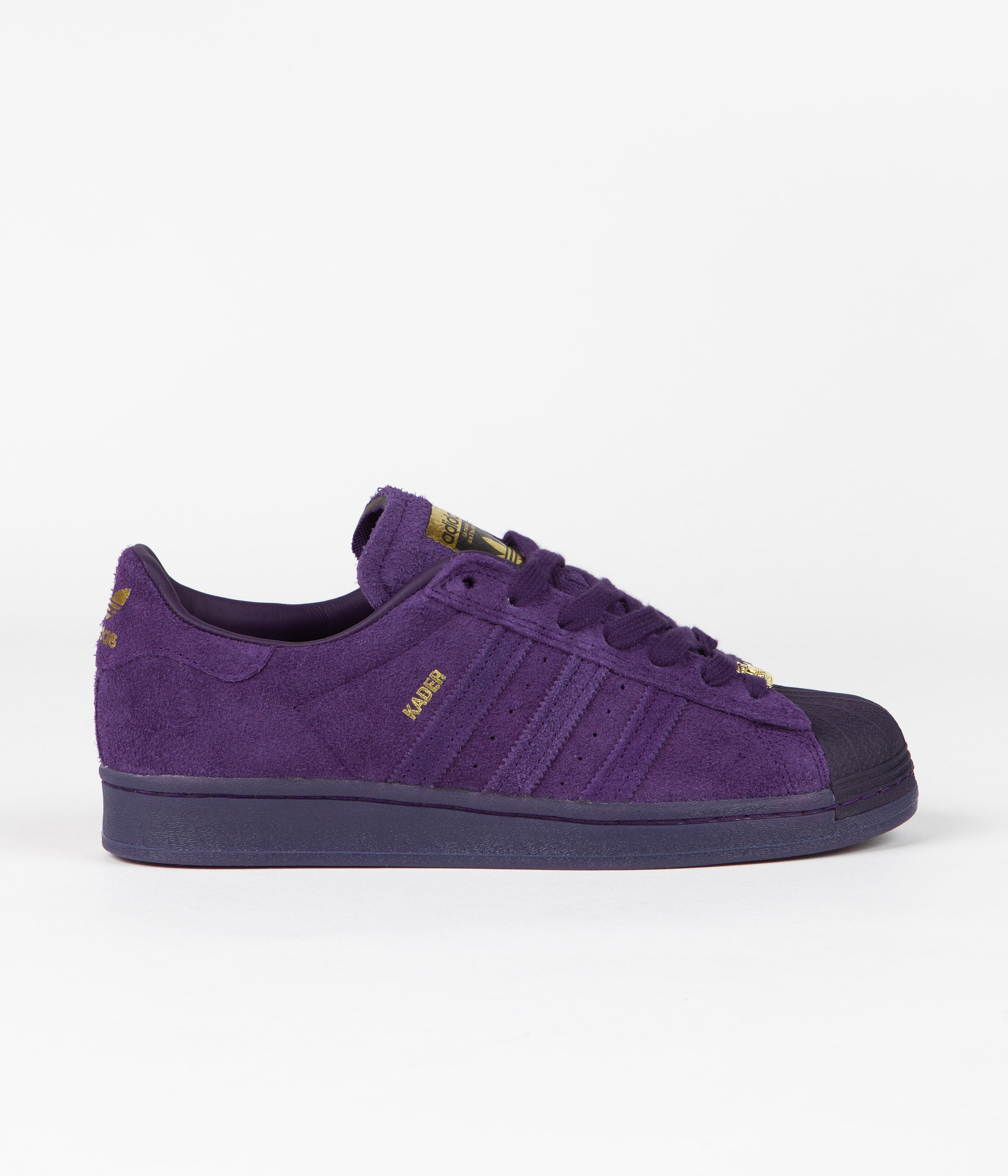 Adidas x Kader Superstar ADV Shoes - Dark Purple / Dark Purple / Gold ...